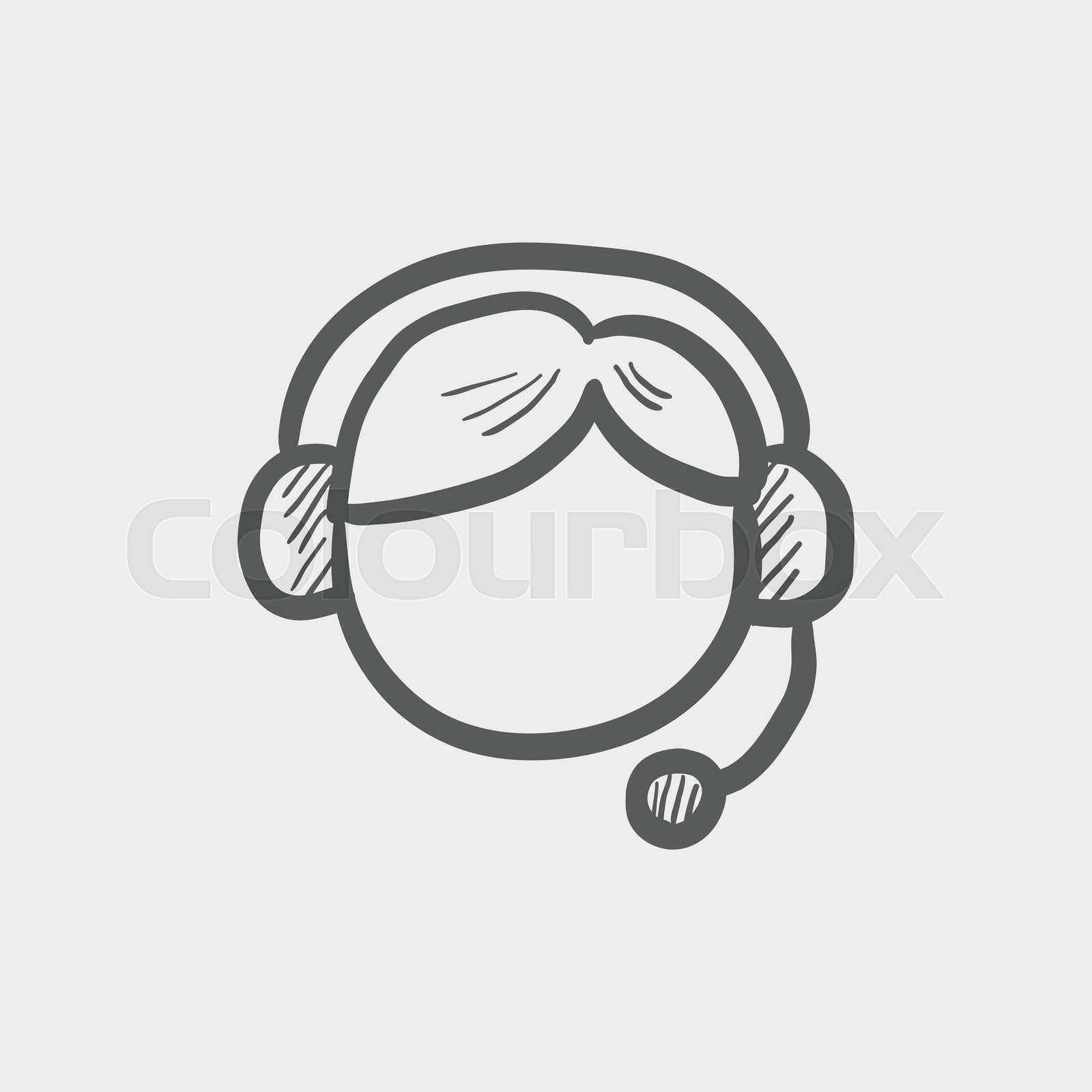 Customer service sketch icon | Stock vector | Colourbox