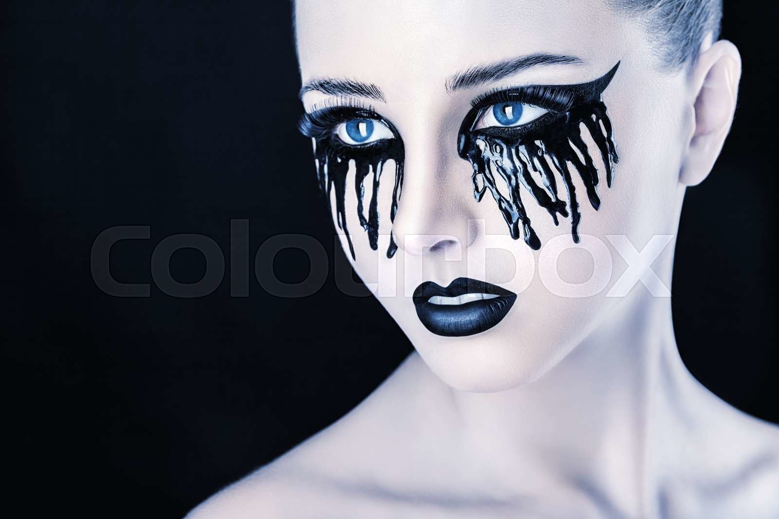 Black tears | Stock image | Colourbox