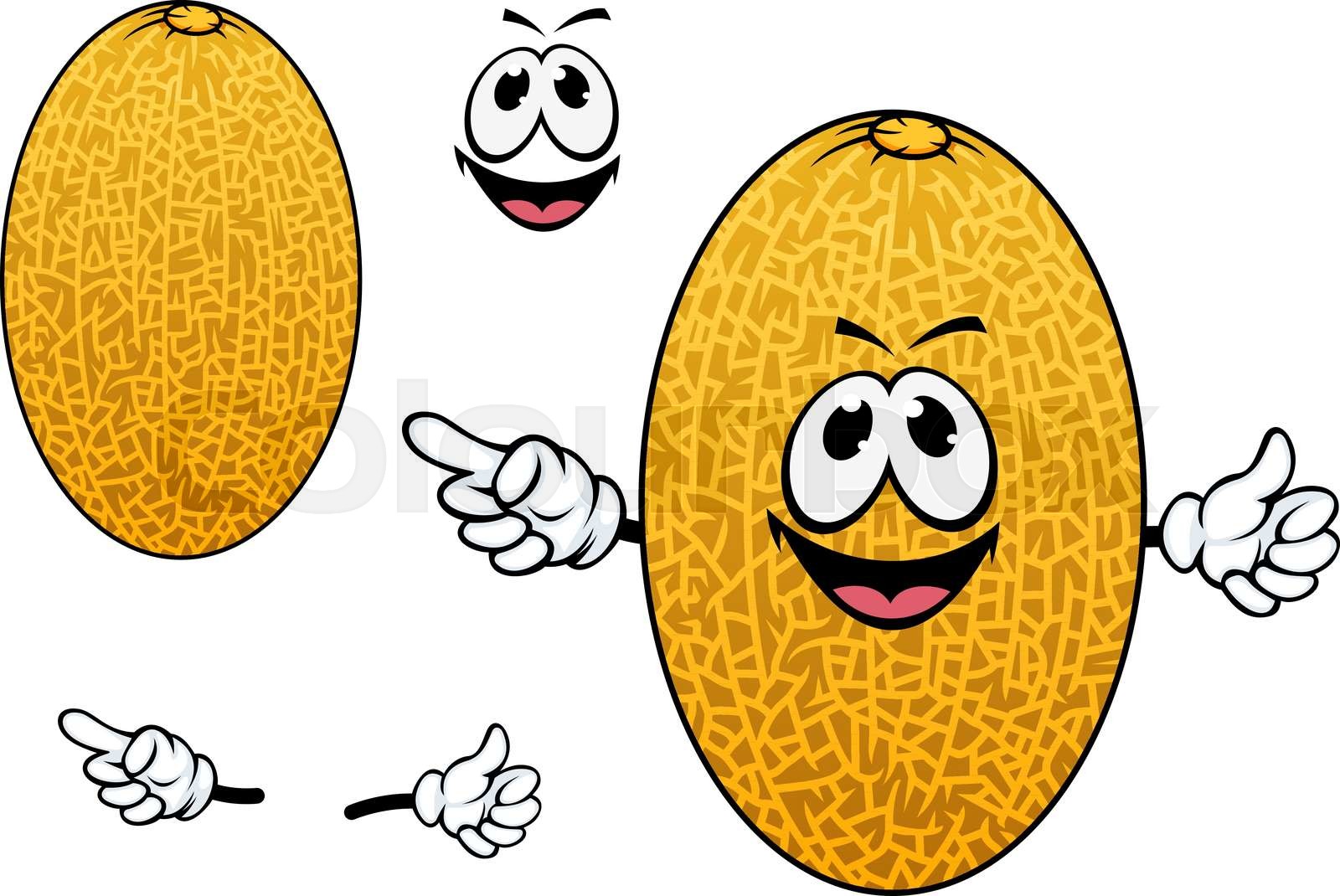 cartoon, melone, ernte | Stock-Vektor | Colourbox