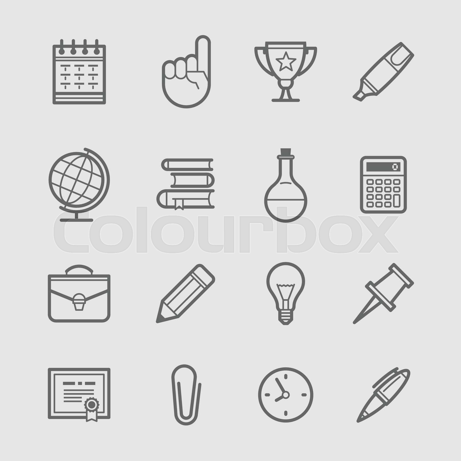 ausbildung, schule, symbol | Stock-Vektor | Colourbox