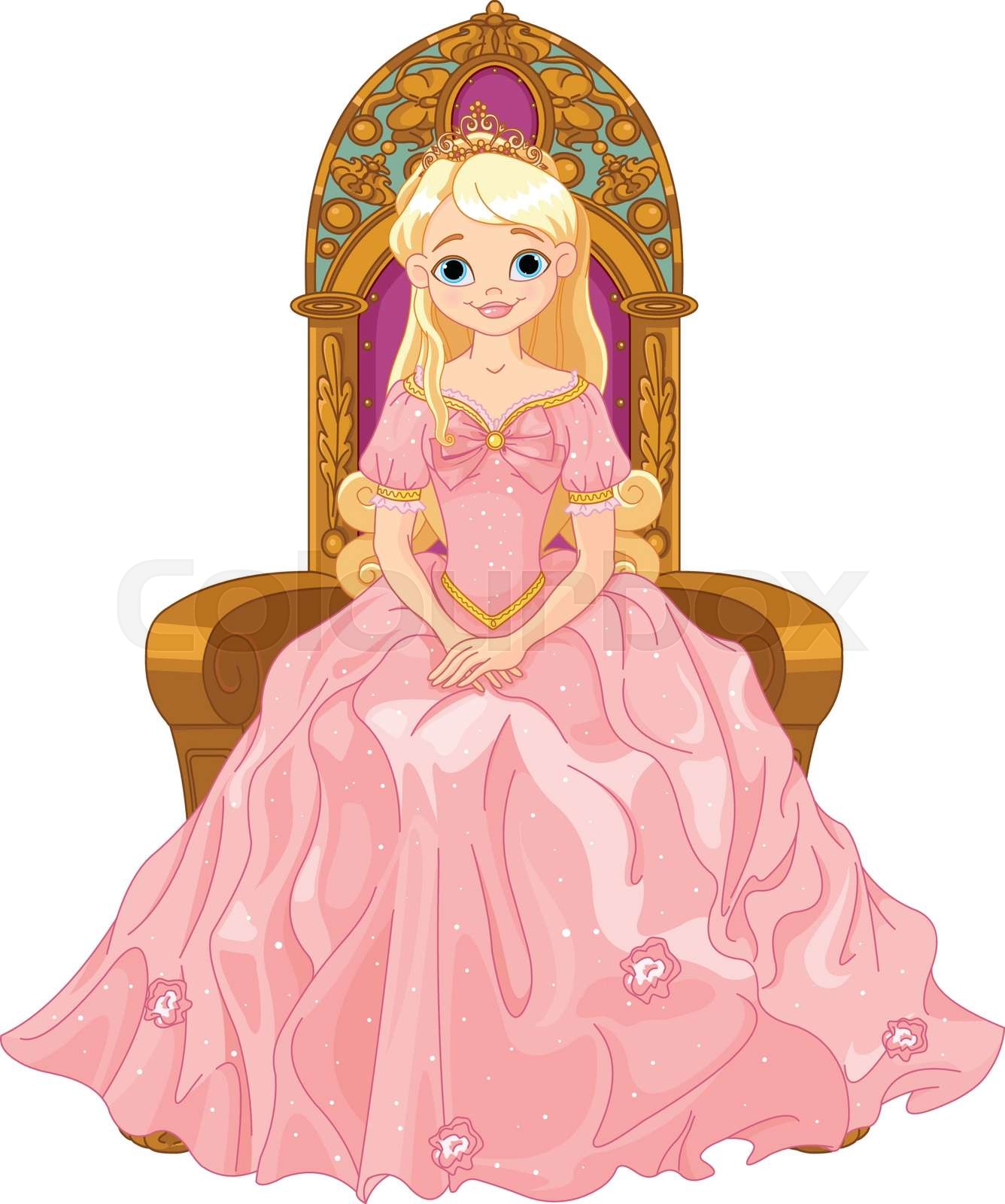 Young queen | Stock vector | Colourbox