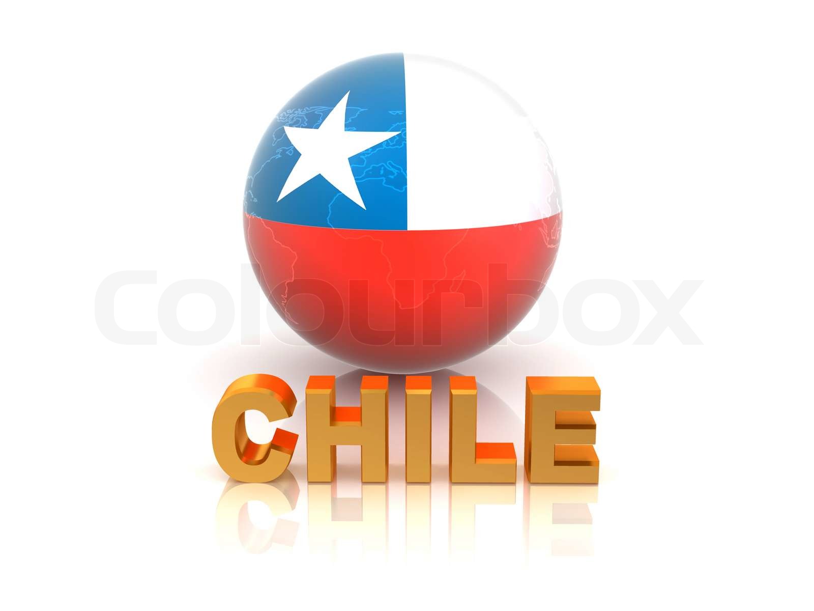 Symbol of Chile. 3d | Stock image | Colourbox