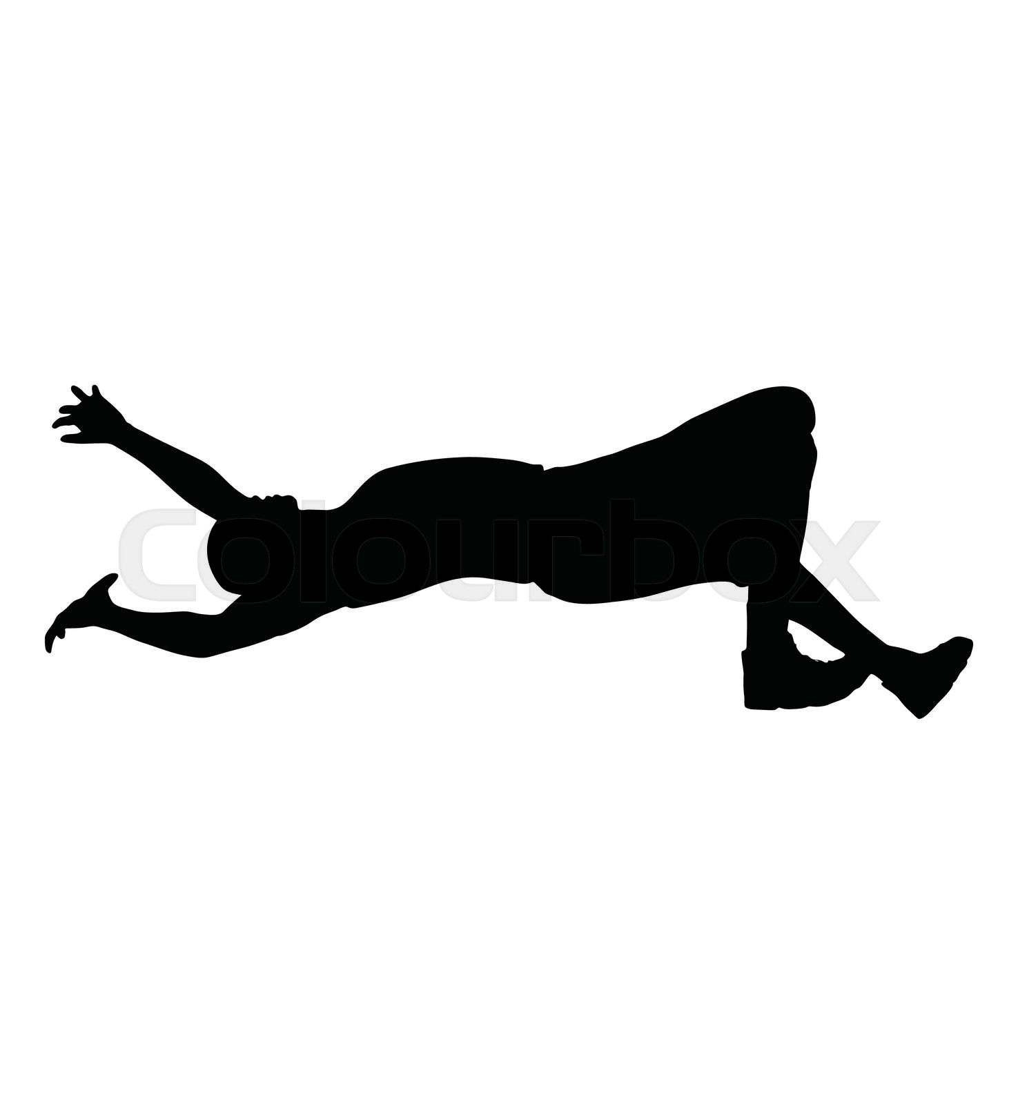 man falling down | Stock vector | Colourbox