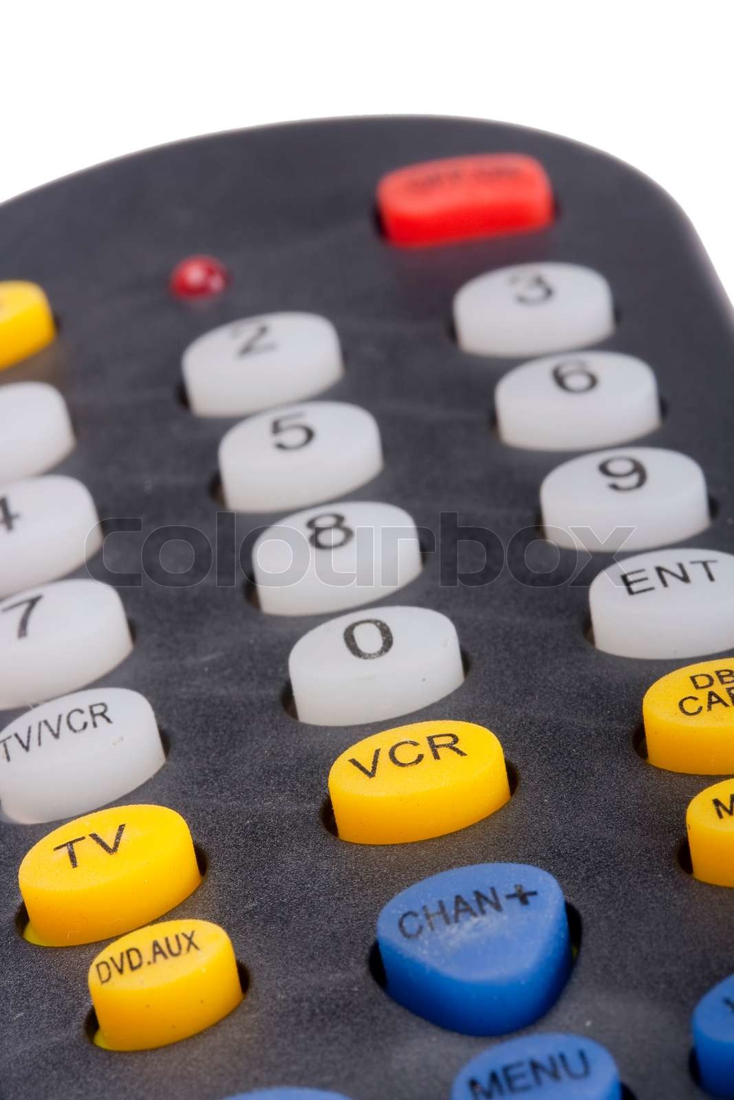 Control button electronic universal remote for the TV. | Stock image ...