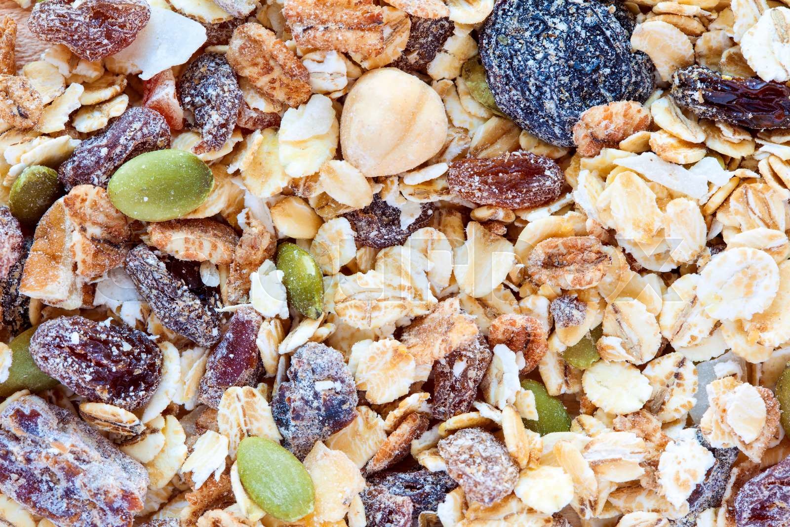 Swiss style Muesli With dry Fruits and Nuts | Stock image | Colourbox