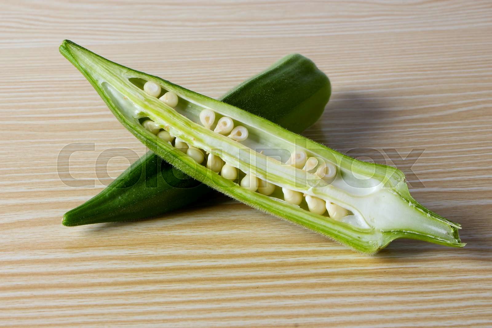 Fresh okra | Stock image | Colourbox