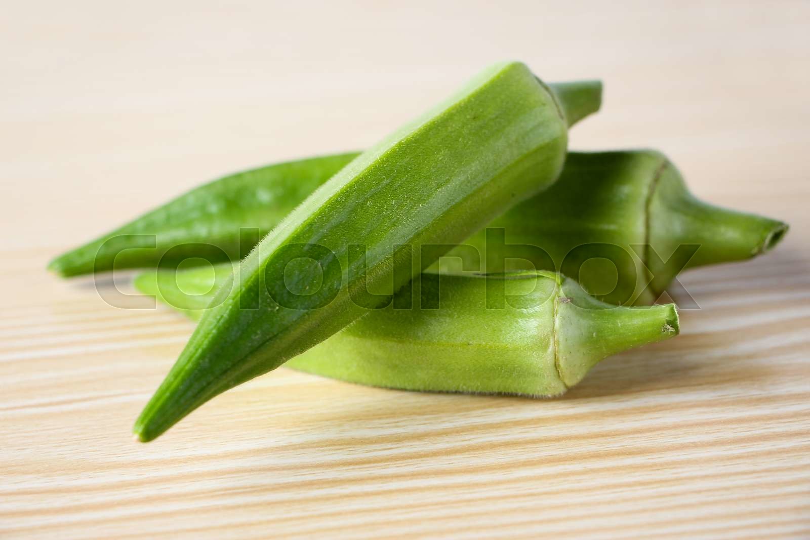 Fresh okra | Stock image | Colourbox