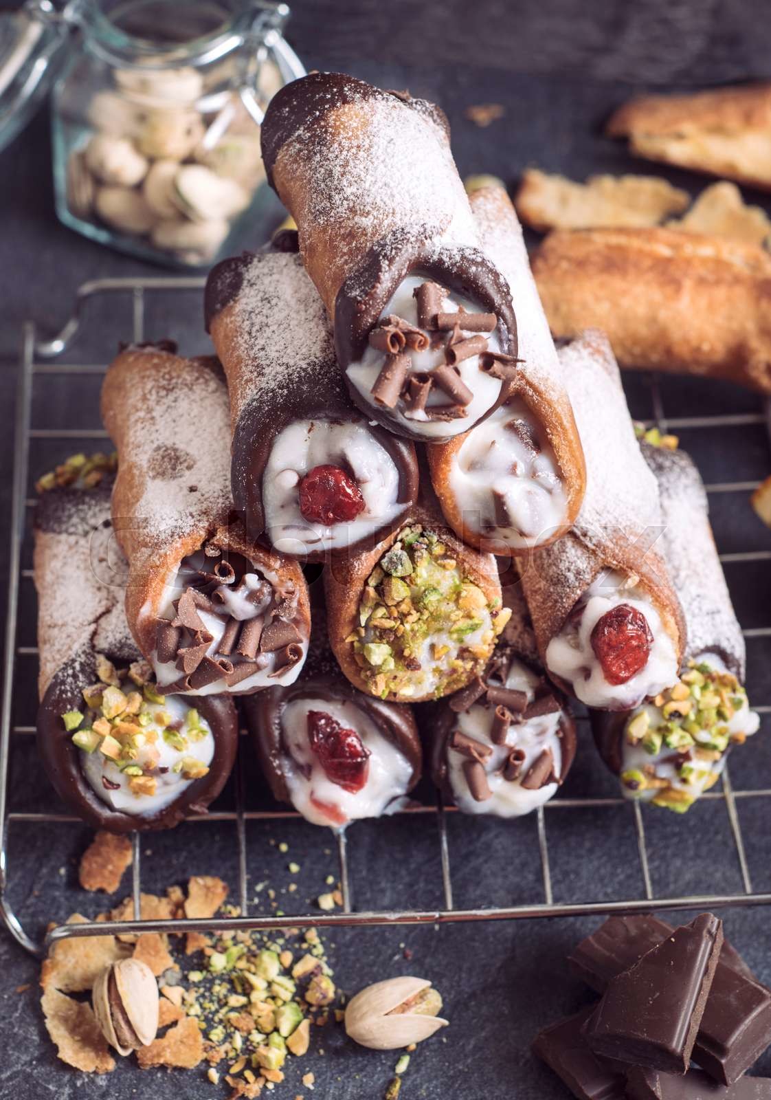 Cannoli tower | Stock image | Colourbox