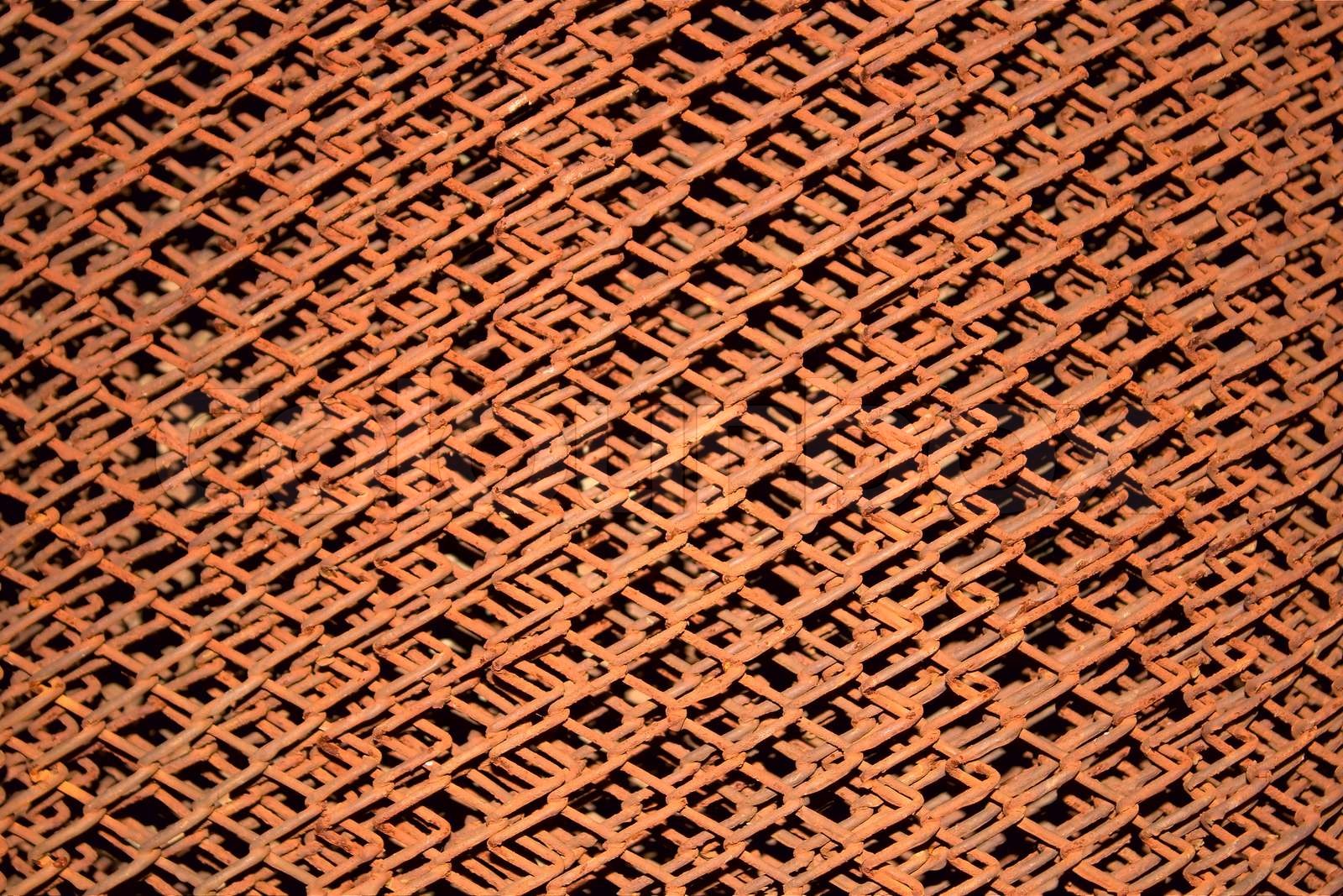 Rusty metal mesh | Stock image | Colourbox