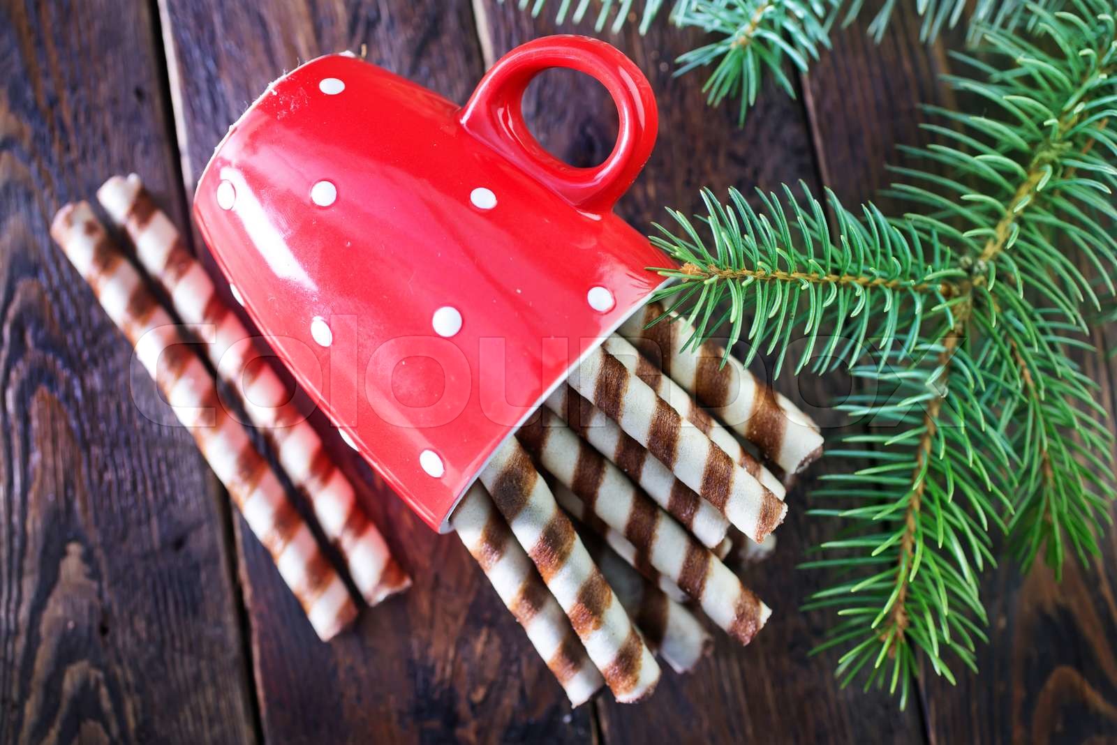 biscuit tubes | Stock image | Colourbox