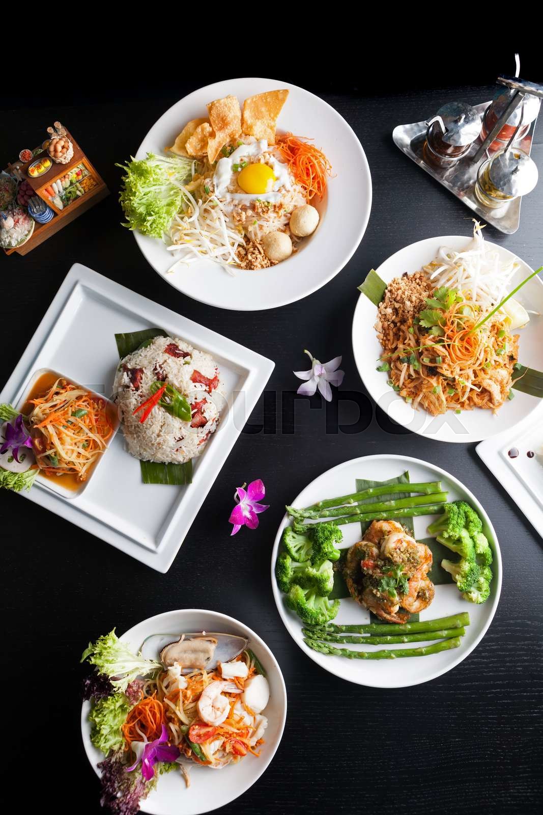 Thai Food Plates | Stock image | Colourbox