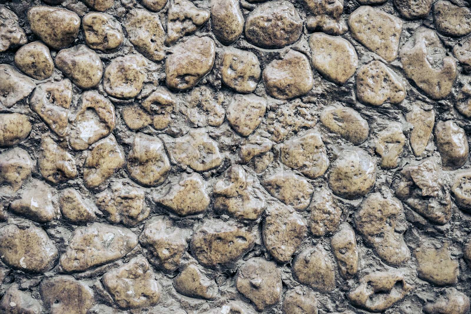steinmauer, gestein, kiesel | Stock Bild | Colourbox