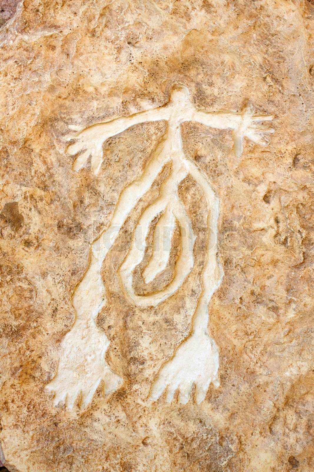 Ancient drawings of old people, 2000 years old drawings. | Stock image ...