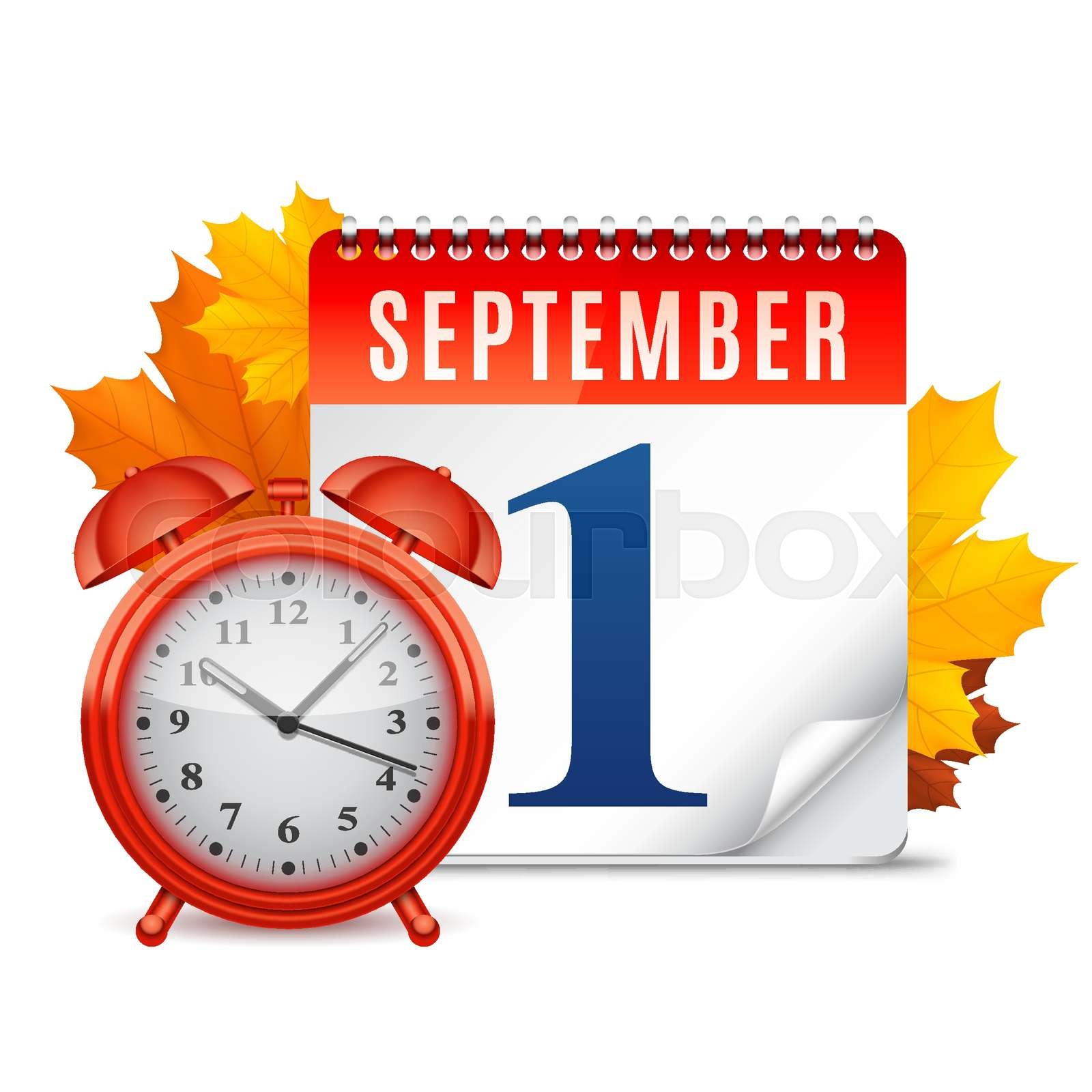 1, september, kalender | Stock-Vektor | Colourbox