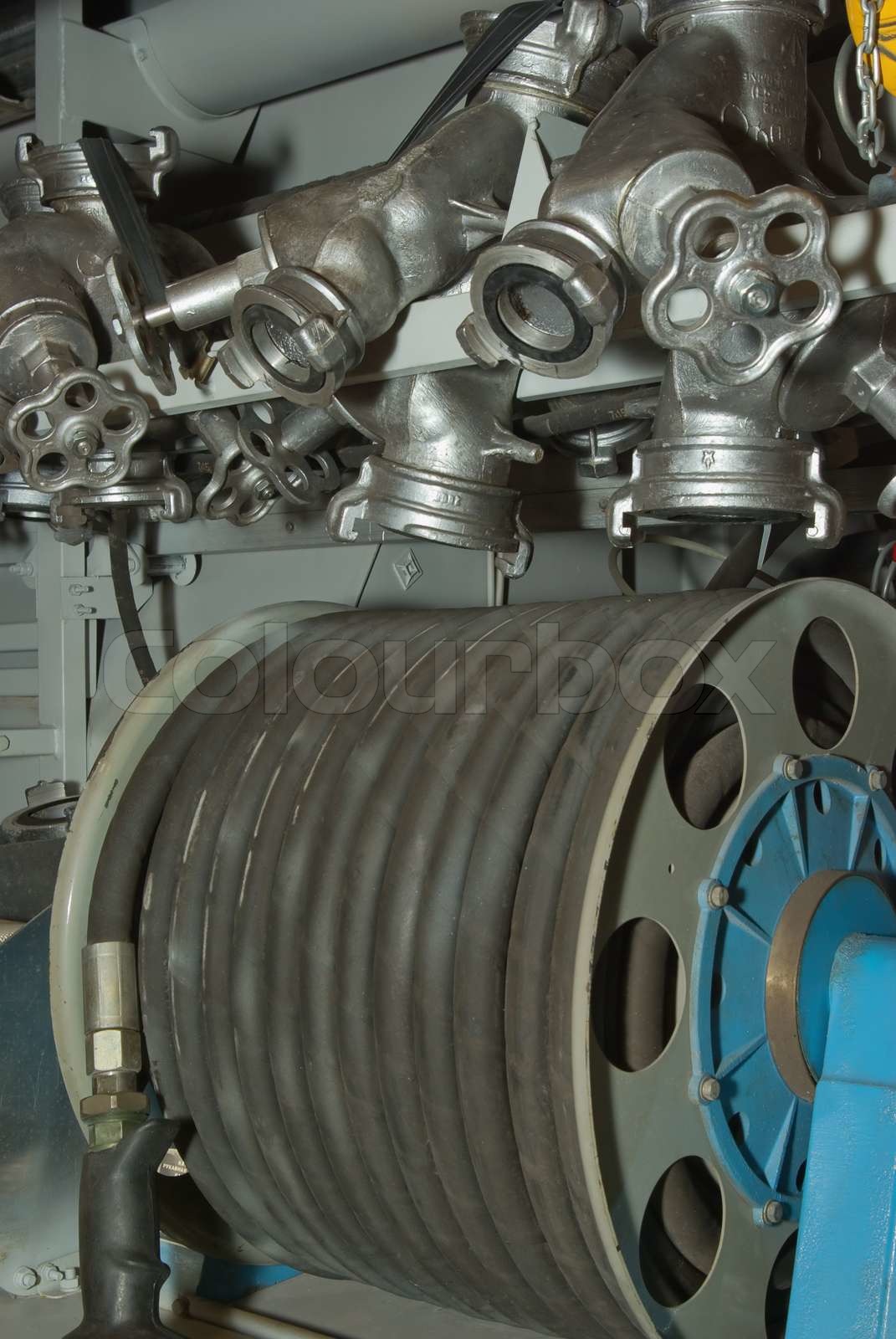 Fire Truck Hose valves | Stock image | Colourbox