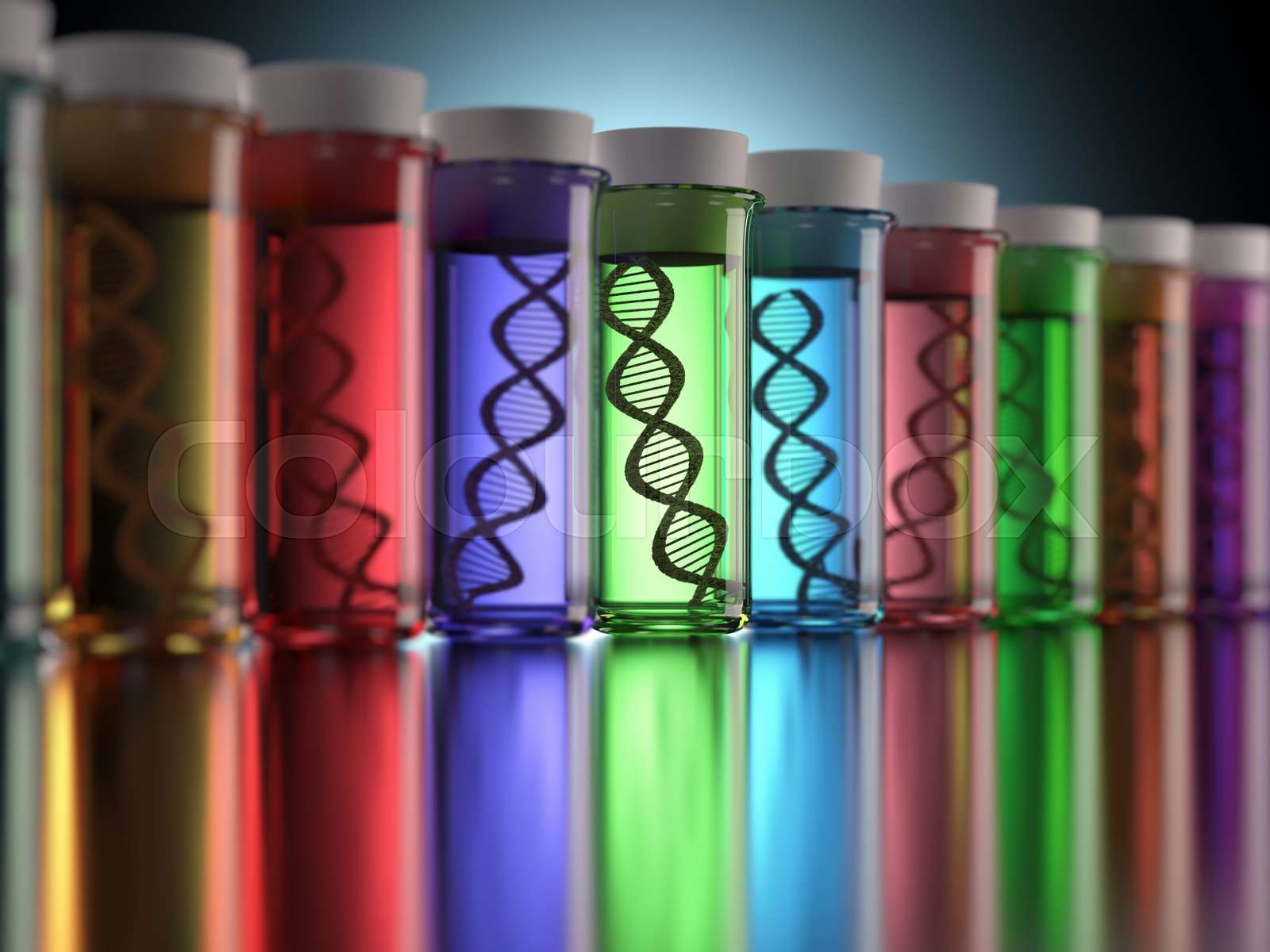 dna, forske, laboratorium | Stock foto | Colourbox