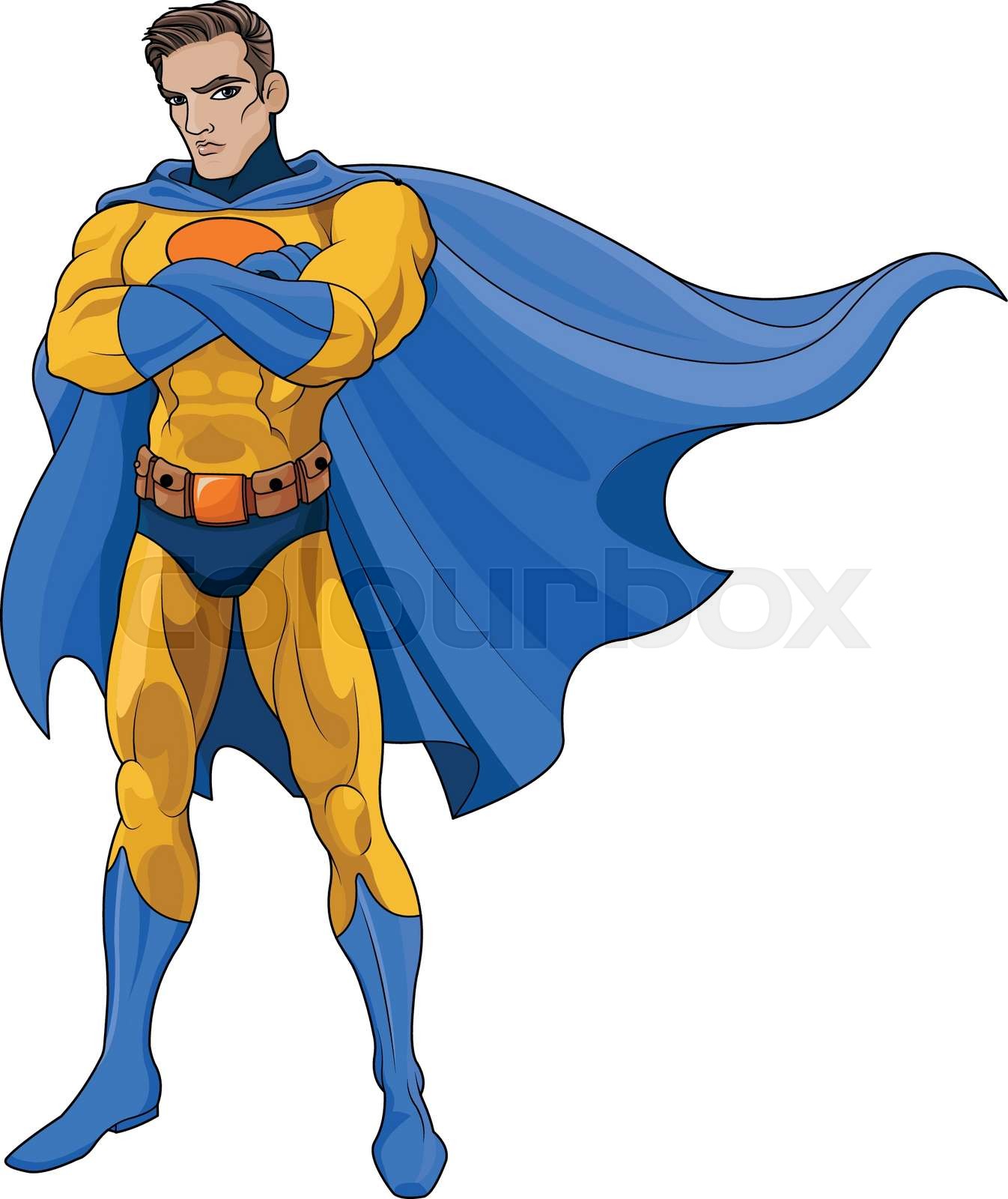 superheld, cartoon, kap | Stock-Vektor | Colourbox