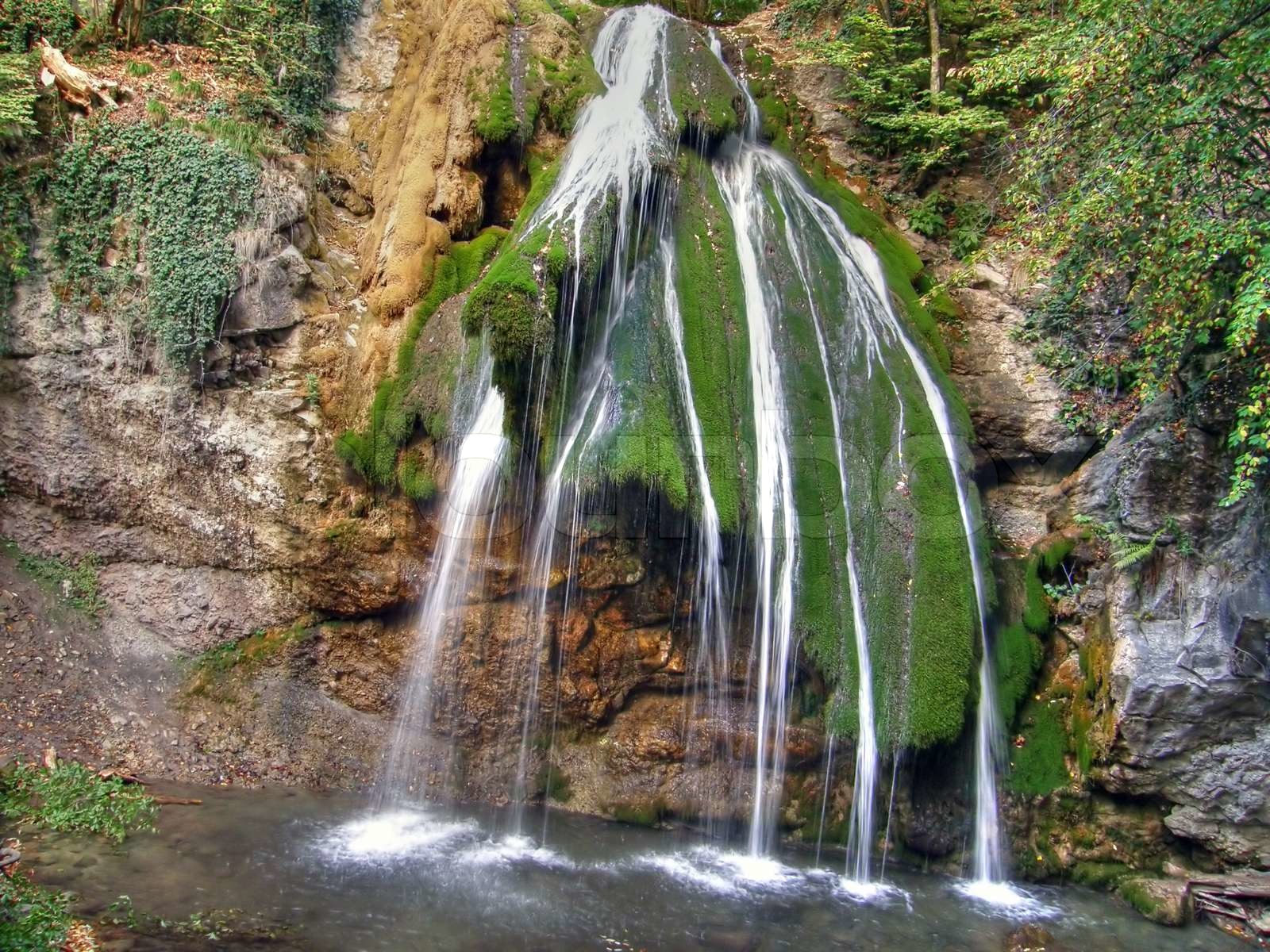 Waterfalls Crimea Ukraine Stock Image Colourbox
