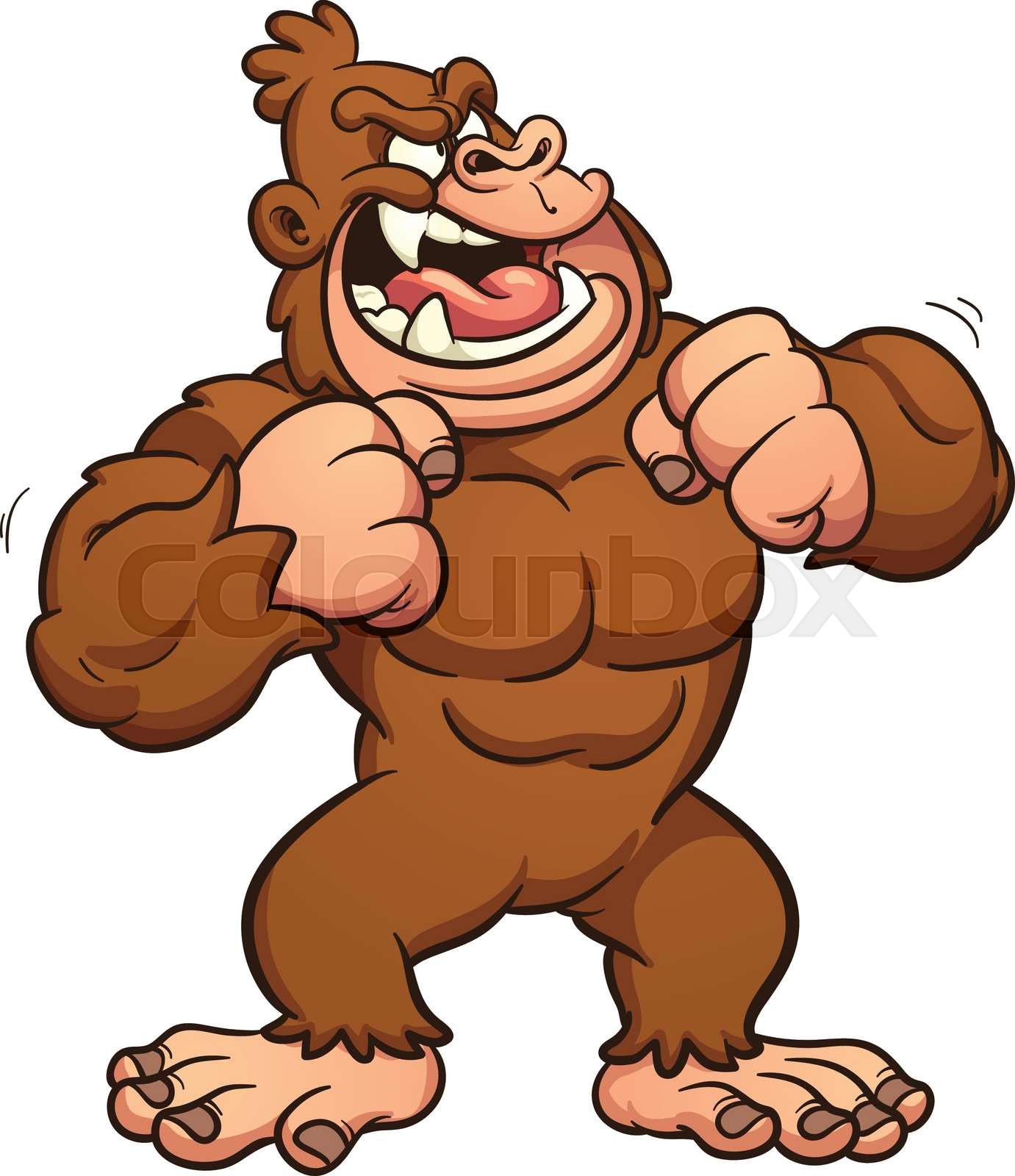 Cartoon gorilla | Stock vector | Colourbox