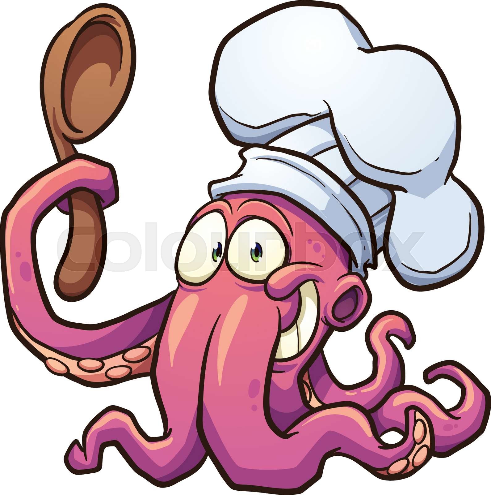 Octopus chef | Stock vector | Colourbox
