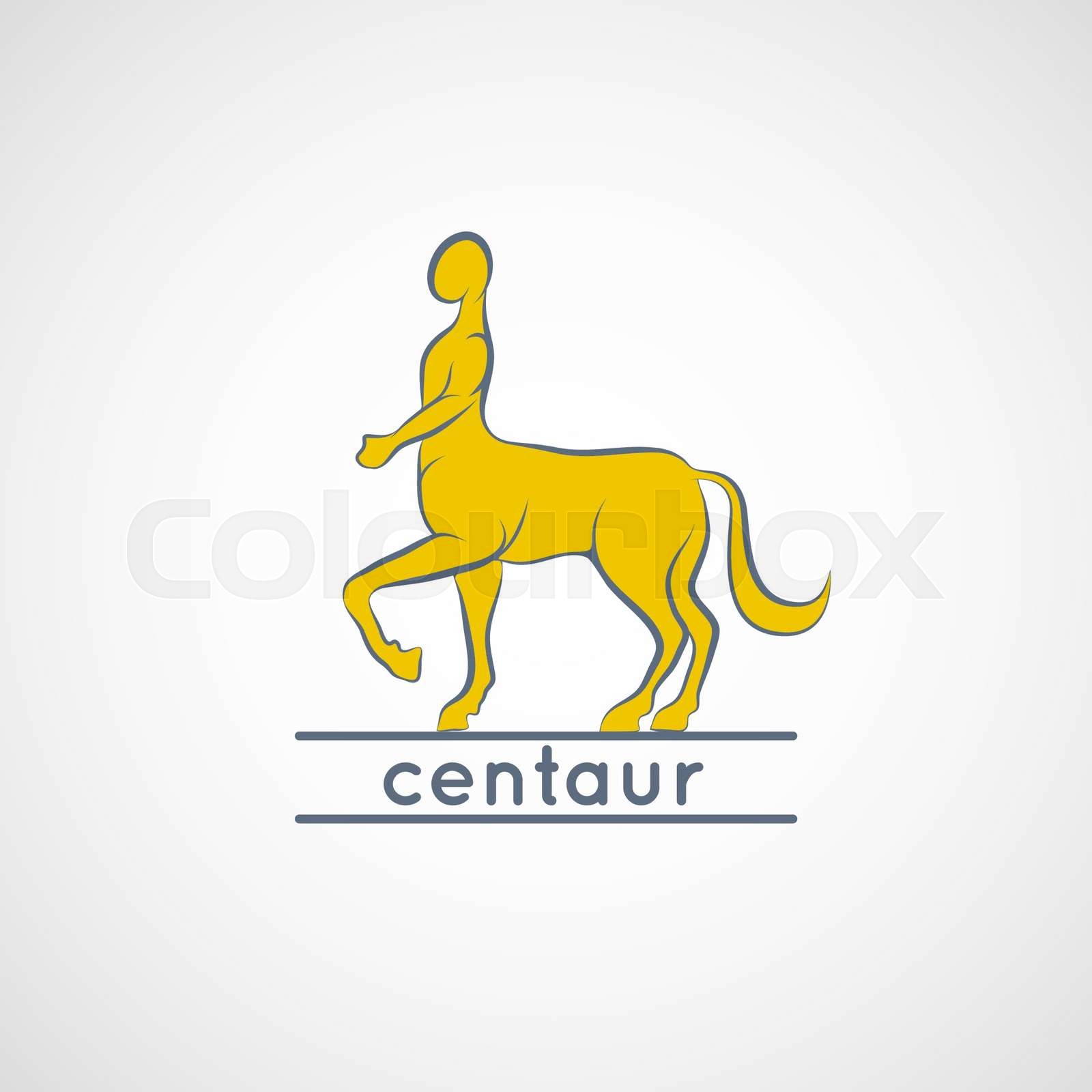 centaur logo vector | Stock vector | Colourbox