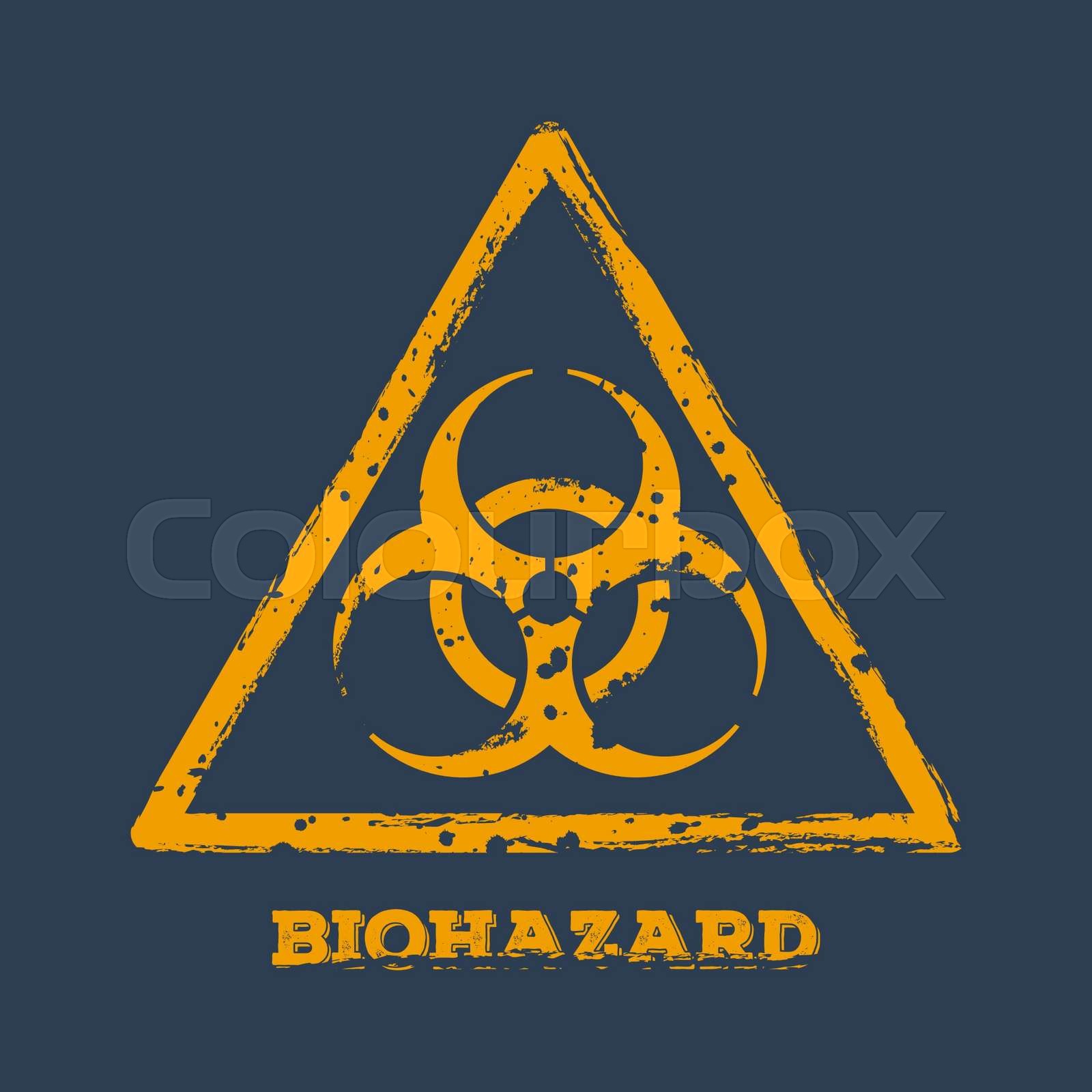biohazard logo vector | Stock vector | Colourbox