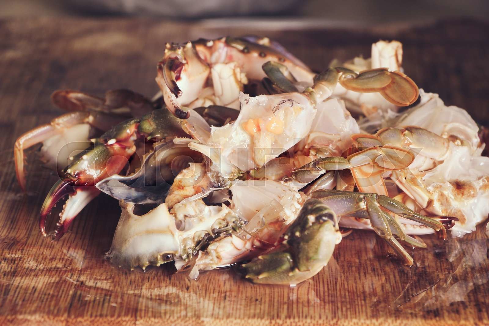 Cut or prepared crab | Stock image | Colourbox