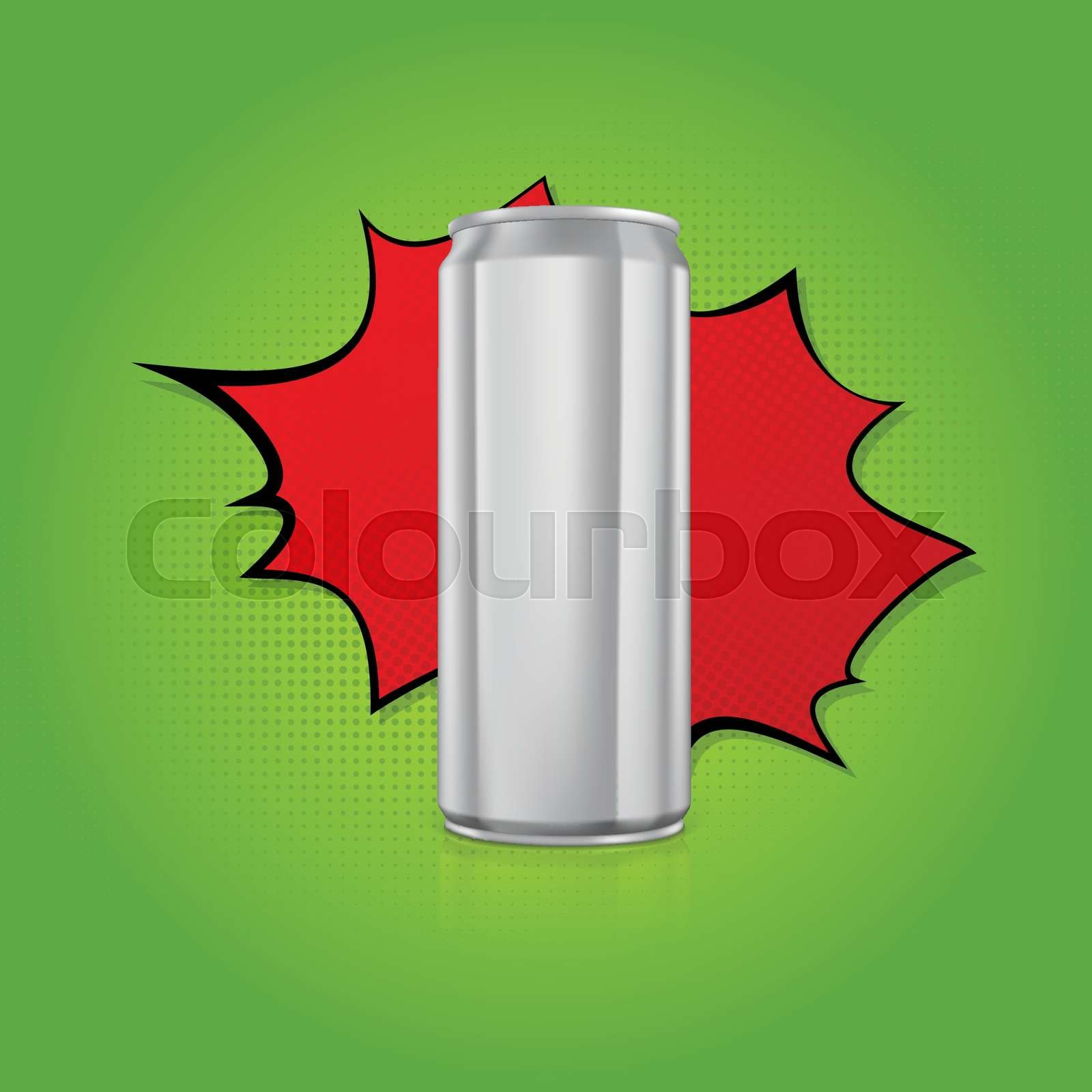 Blank aluminium can. | Stock vector | Colourbox