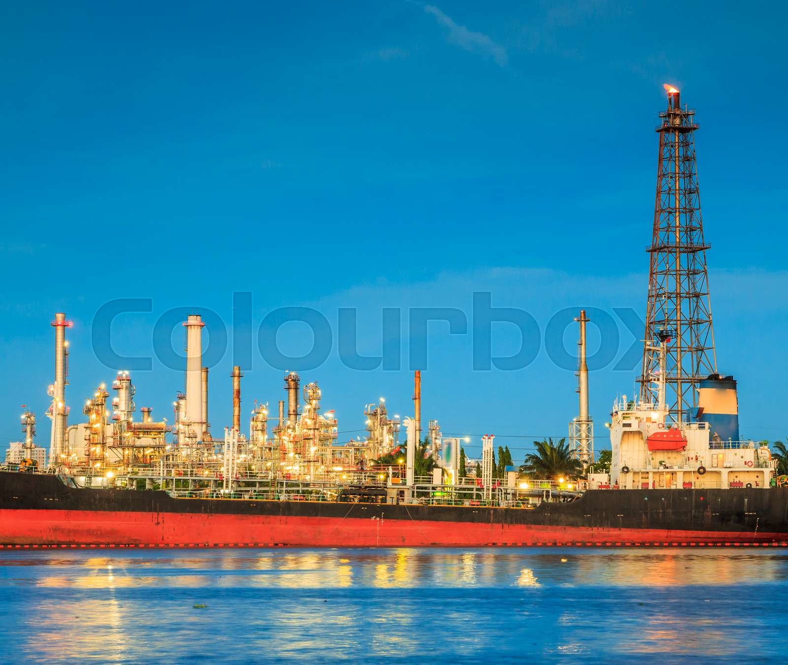Oil refinery at Bangkok Thailand | Stock image | Colourbox
