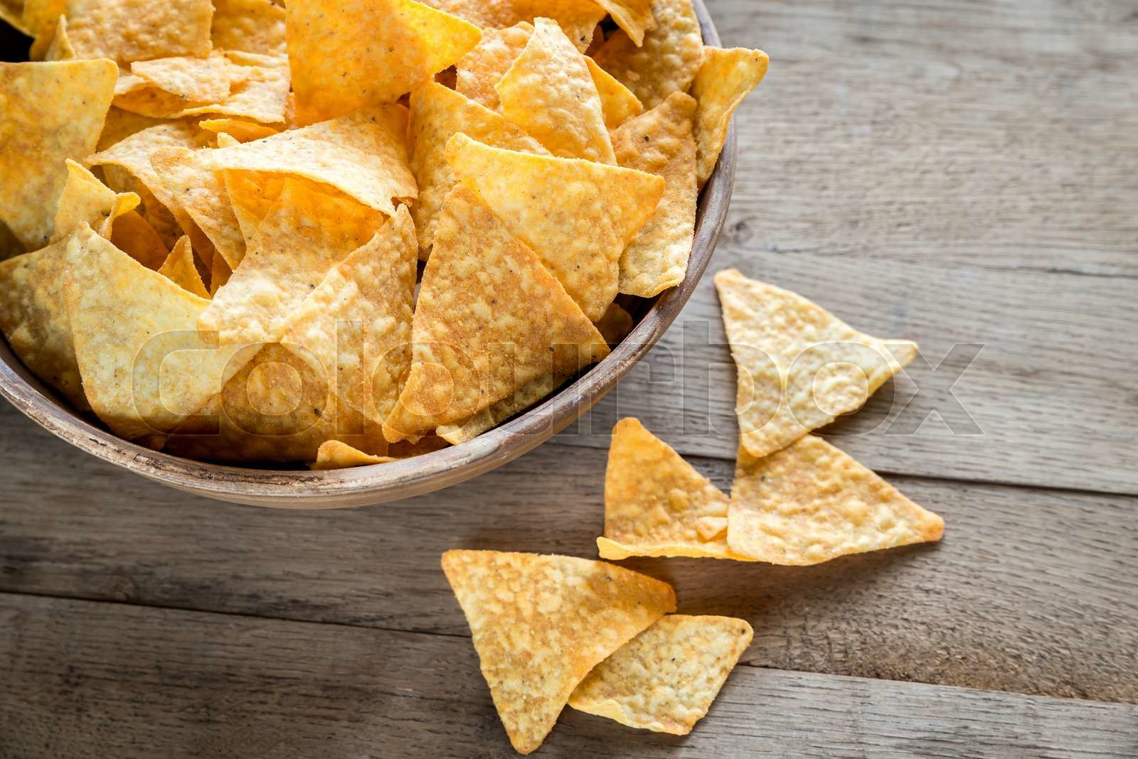 Cheese nachos in the bowl | Stock image | Colourbox
