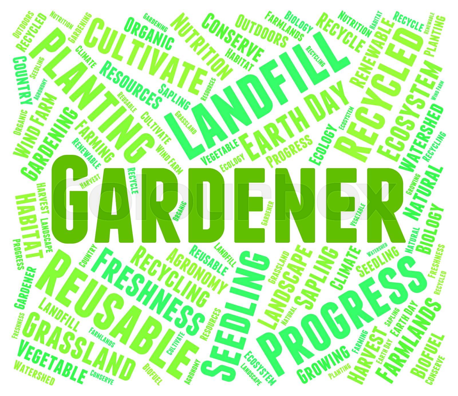 Gardener Word Means Gardens Planting And Outside Stock Image Colourbox Gardener Word Means Gardens Planting And Outside Stock Image Colourbox