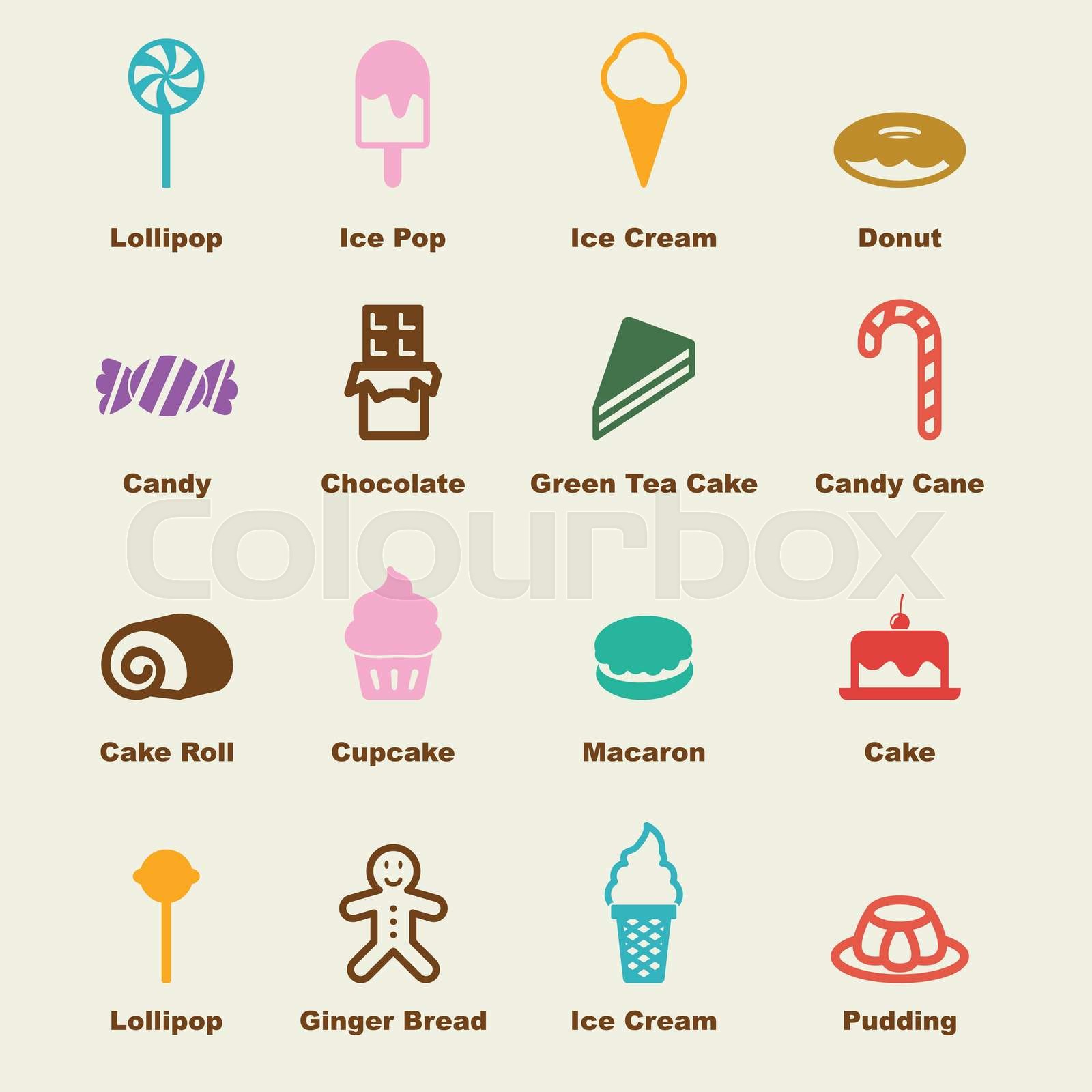sweet elements | Stock vector | Colourbox