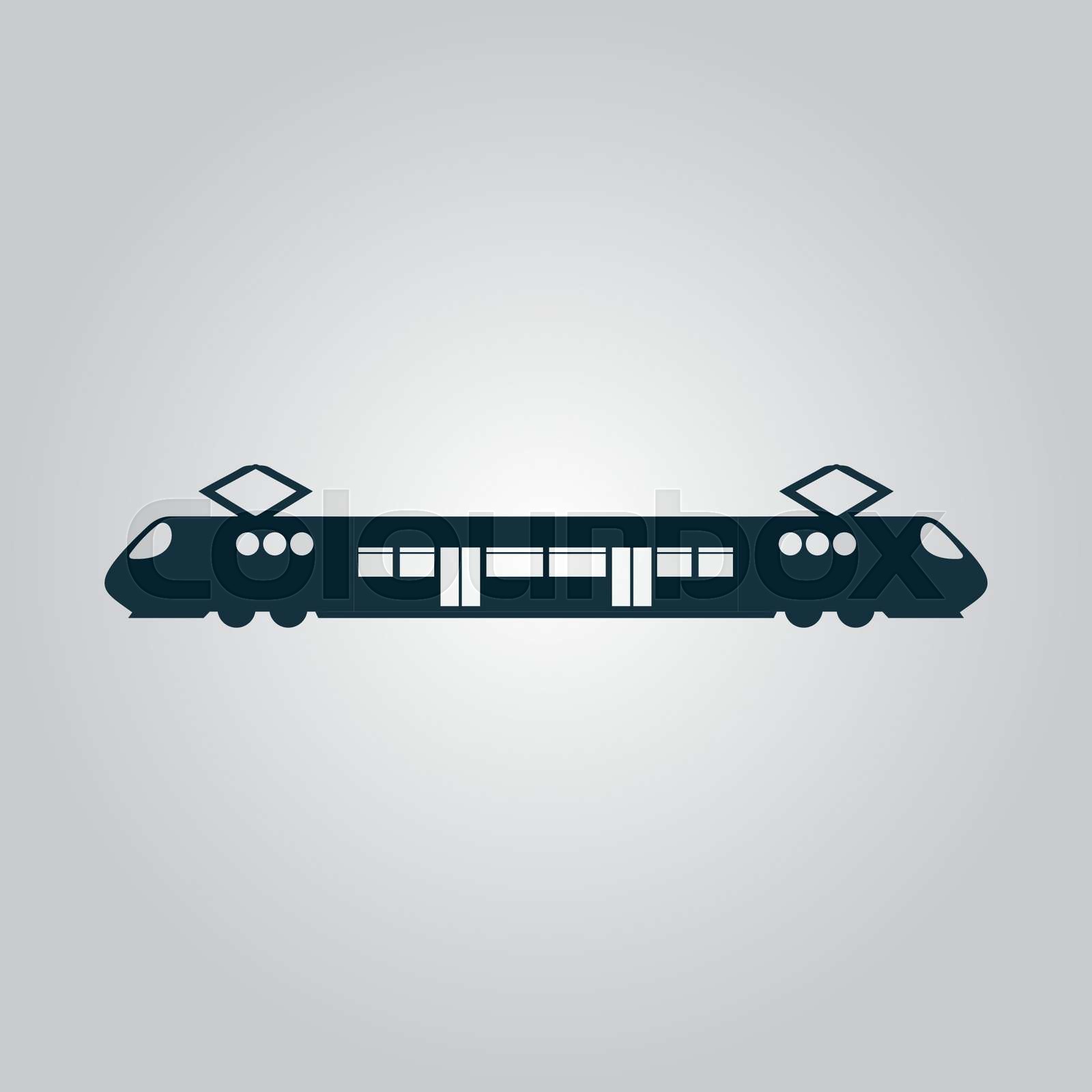 bahn, icon, elektrisch | Stock-Vektor | Colourbox