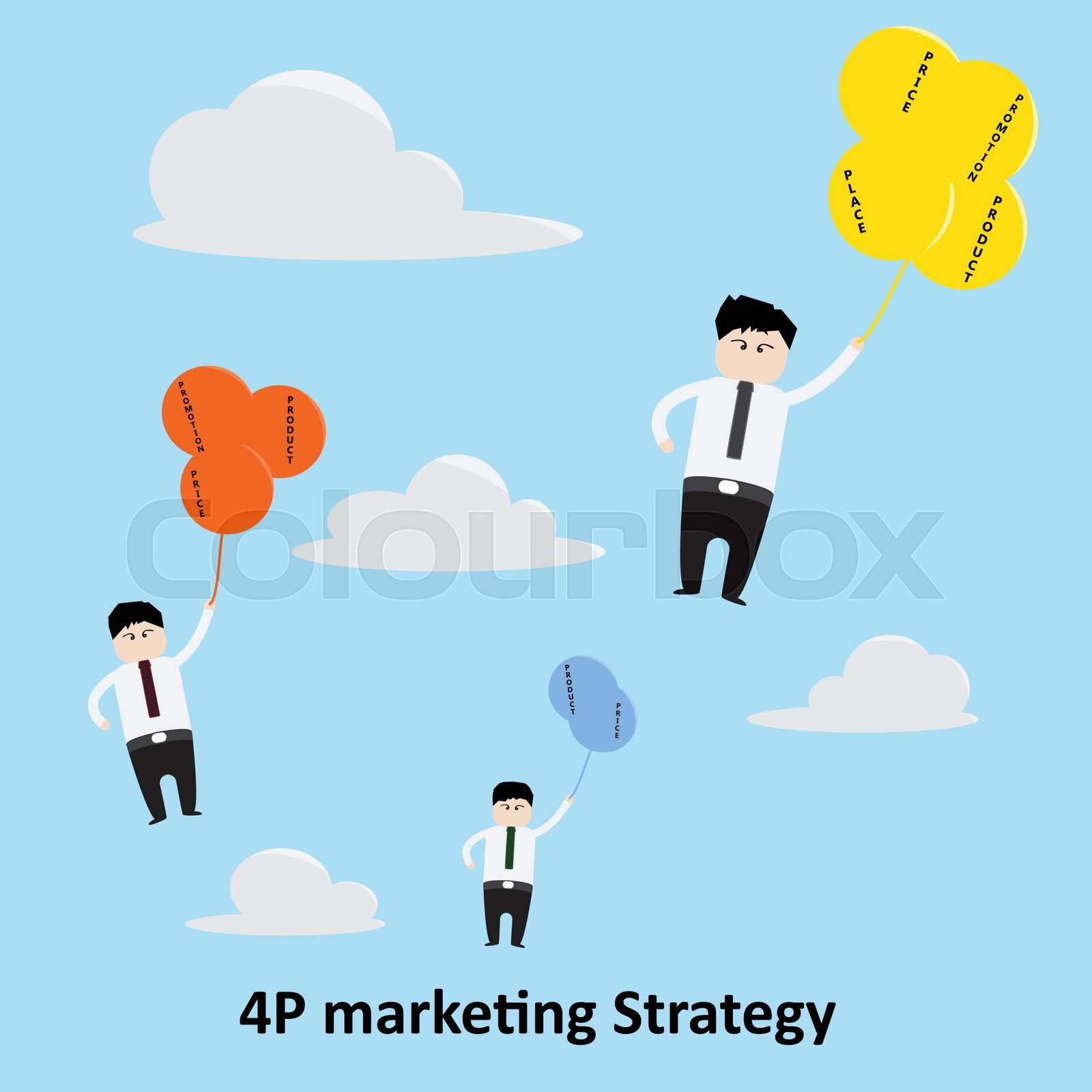 4P marketing Strategy | Stock vector | Colourbox