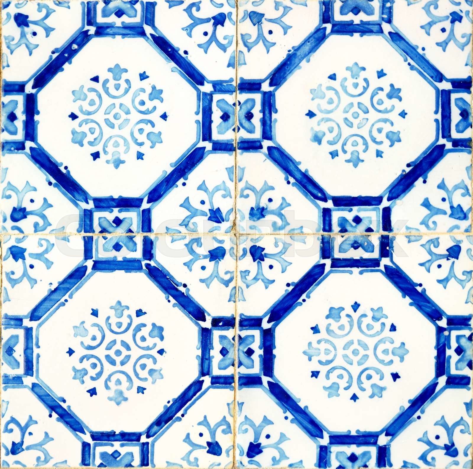 Traditional Portuguese glazed tiles | Stock image | Colourbox
