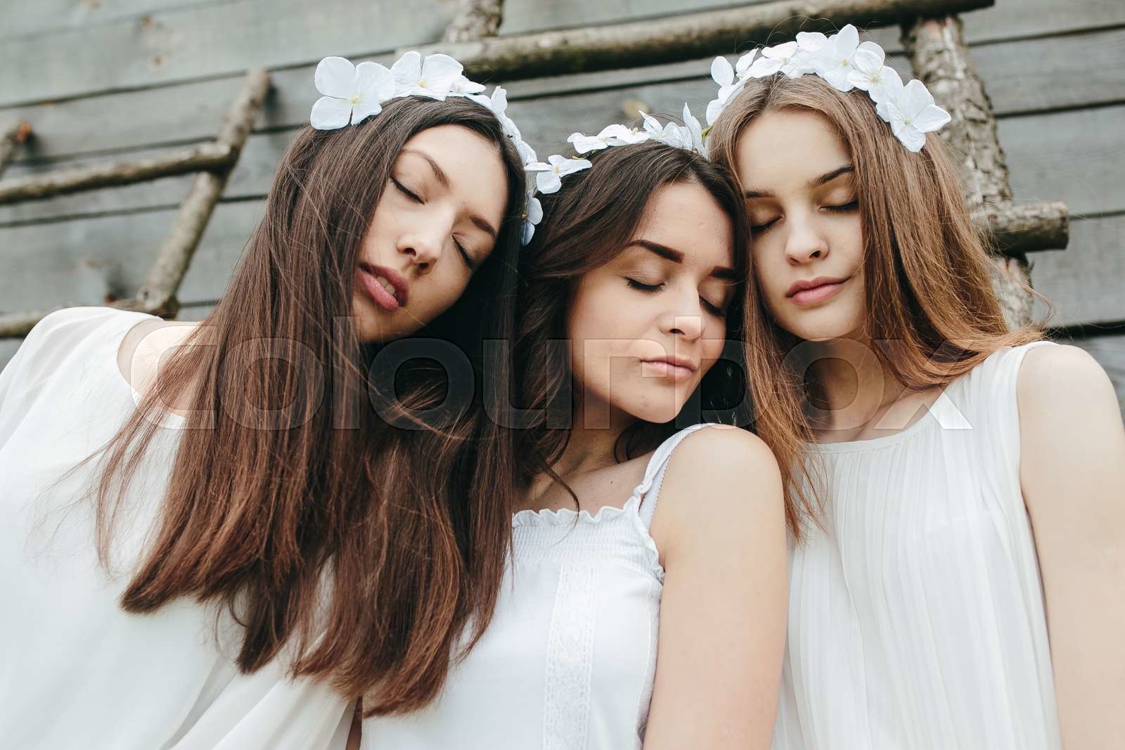 three beautiful girls | Stock image | Colourbox