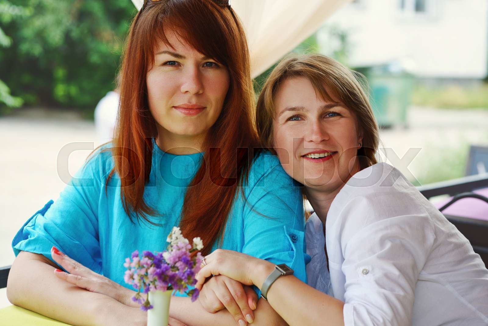 two women friends | Stock image | Colourbox