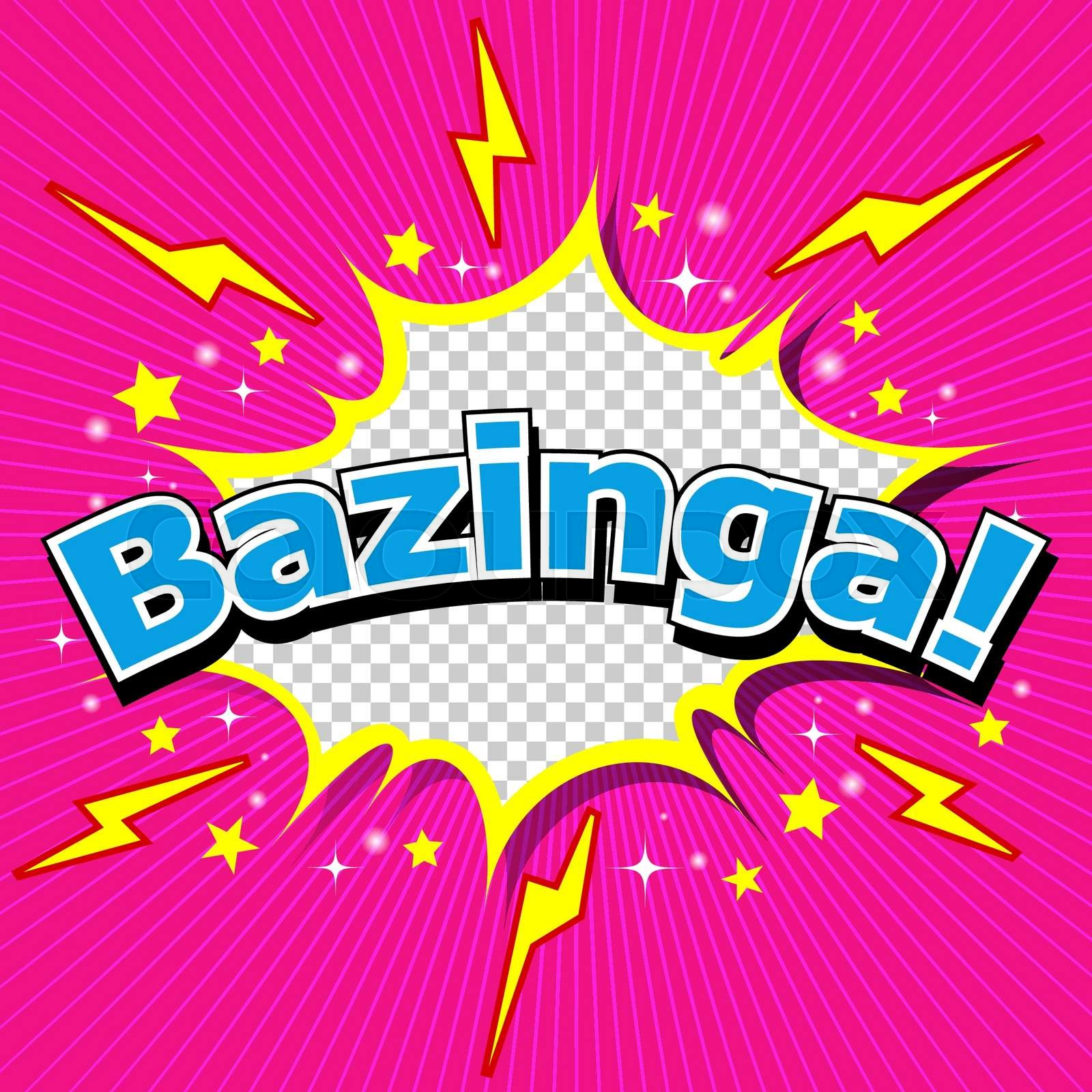 Bazinga! Comic Speech Bubble, Cartoon | Stock vector | Colourbox
