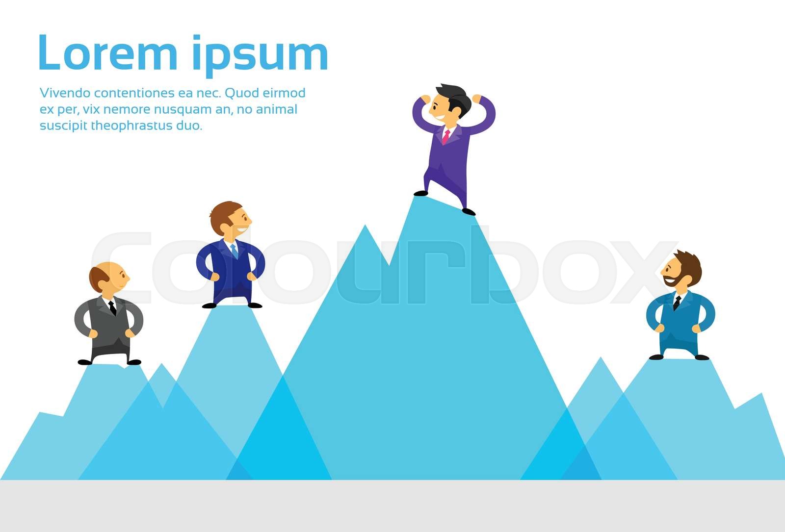 erreichen, erfolgreich, führung | Stock-Vektor | Colourbox