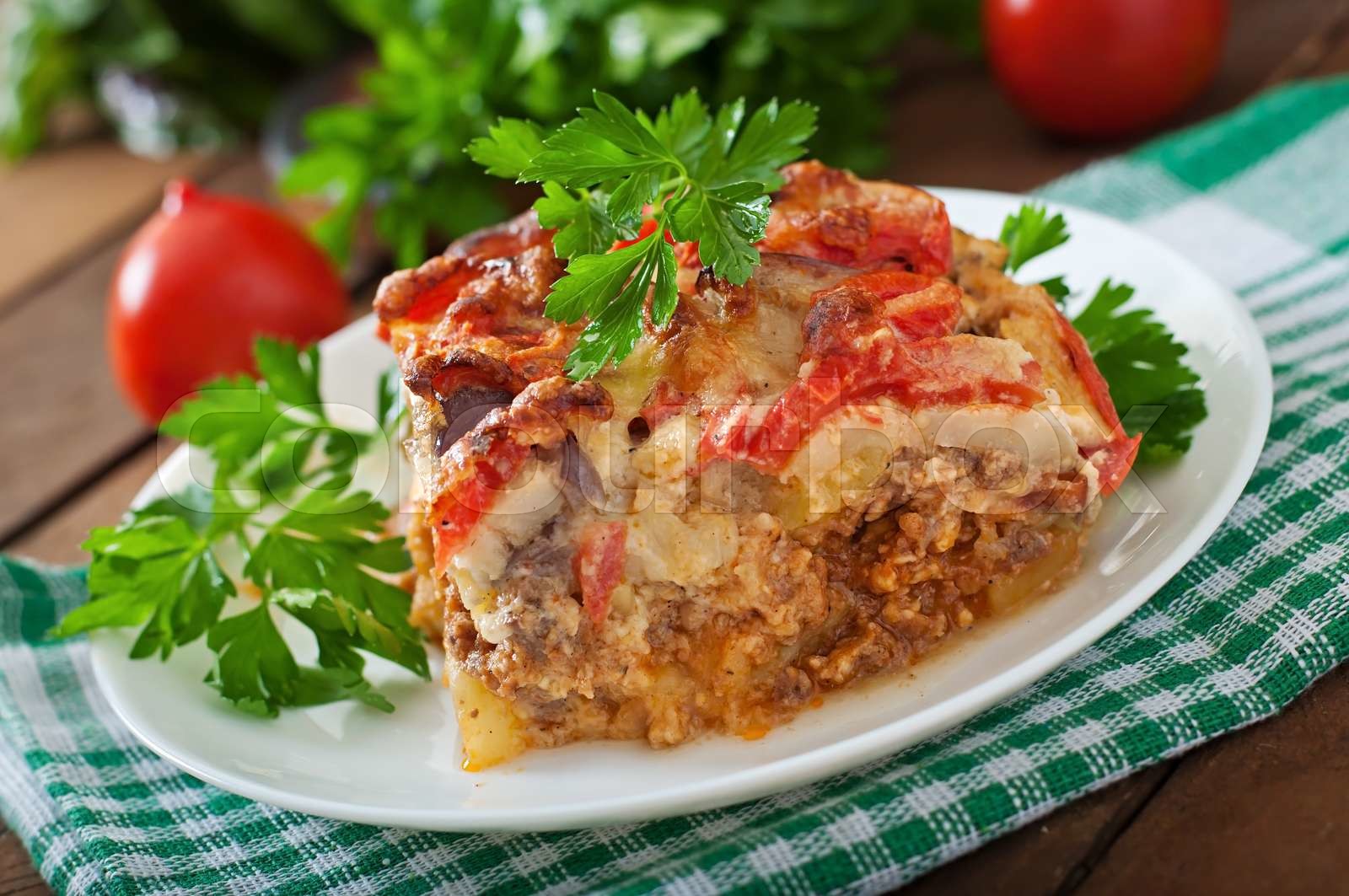 Moussaka A Traditional Greek Dish Stock Image Colourbox moussaka-a-traditional-greek-dish-stock-image-colourbox