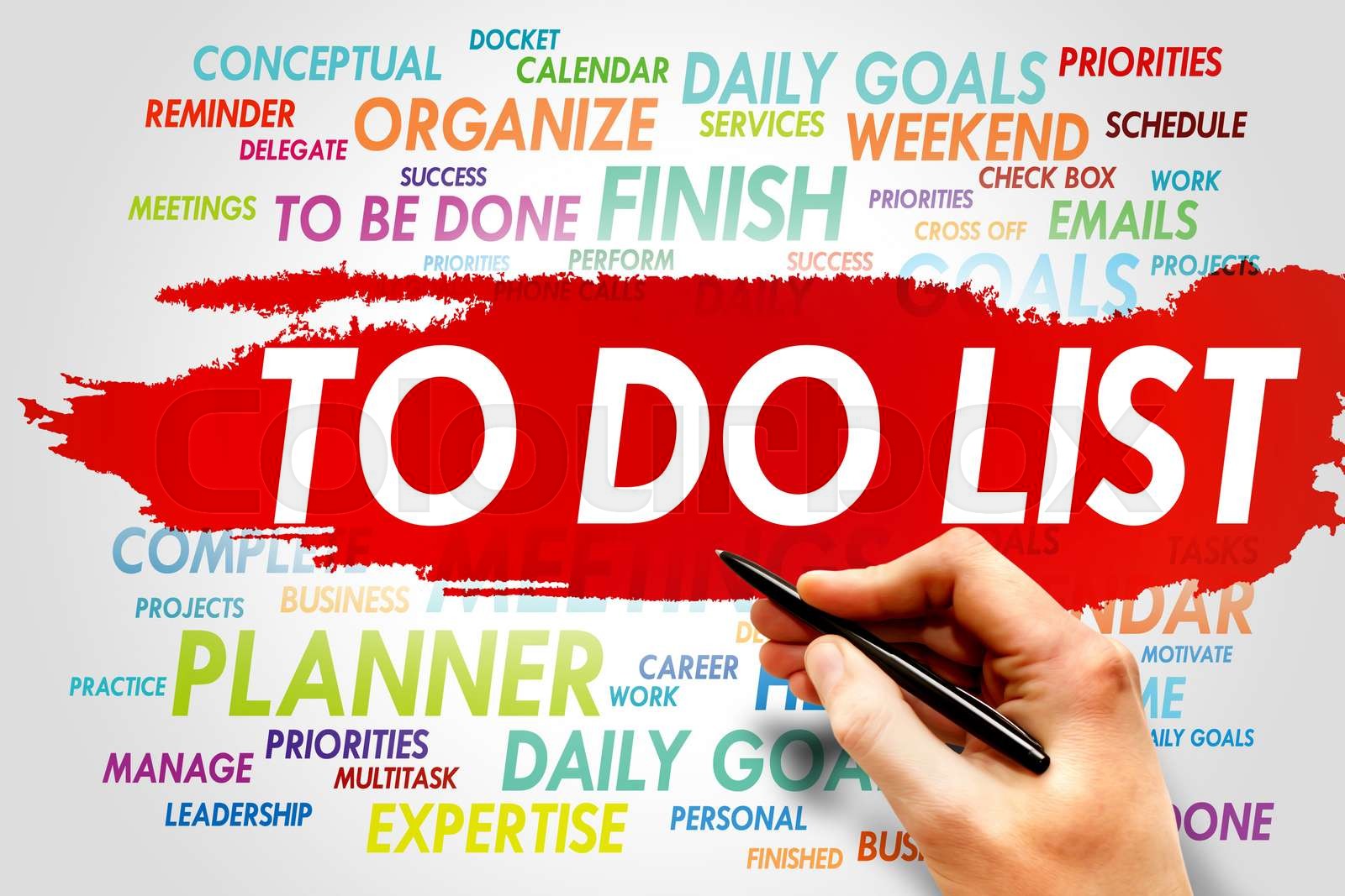 TO DO LIST | Stock image | Colourbox