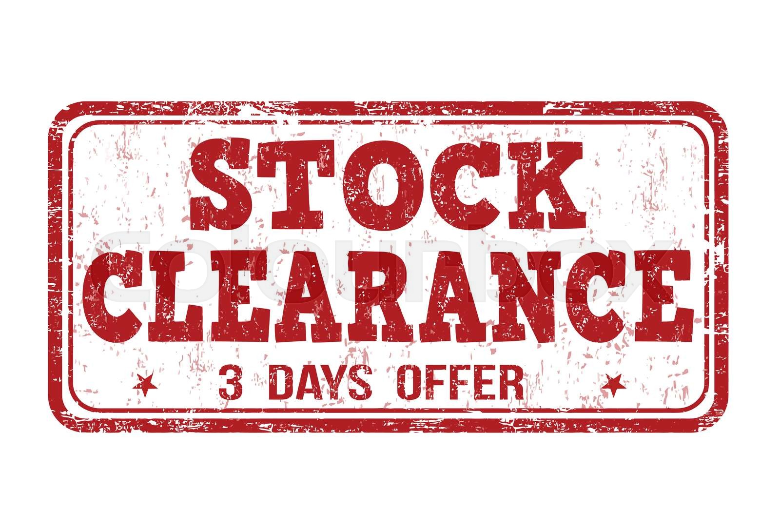 Stock clearance stamp | Stock vector | Colourbox Stock clearance stamp | Stock vector | Colourbox
