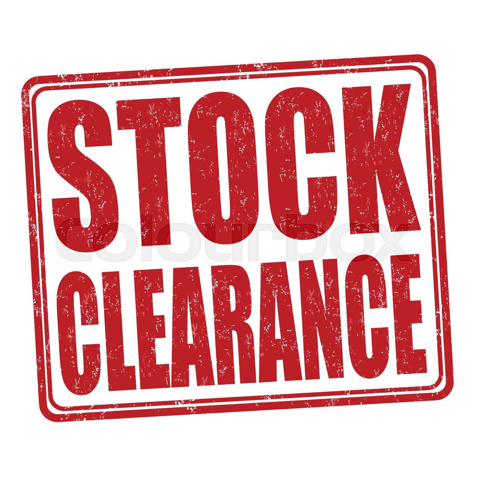 Stock clearance stamp | Stock vector | Colourbox Stock clearance stamp | Stock vector | Colourbox