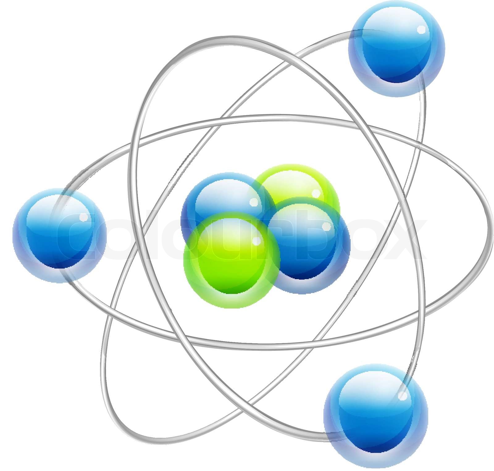 vektor, atom, atomar | Stock vektor | Colourbox