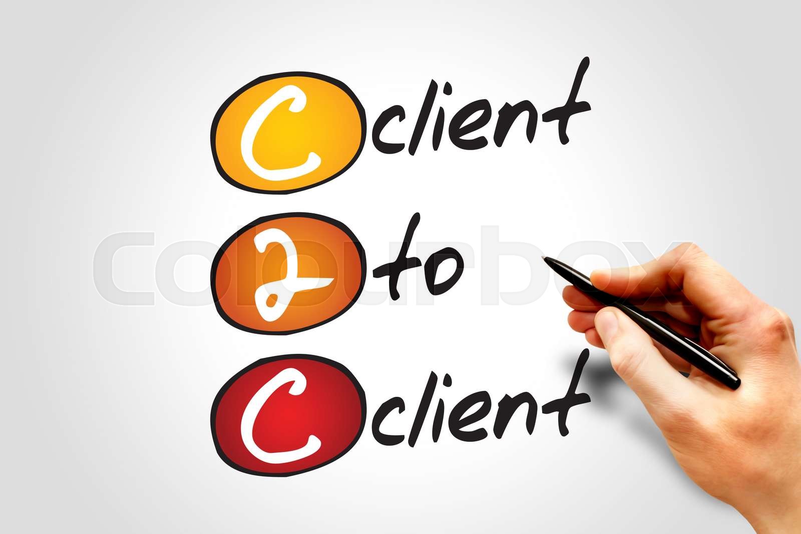 Client To Clien | Stock image | Colourbox