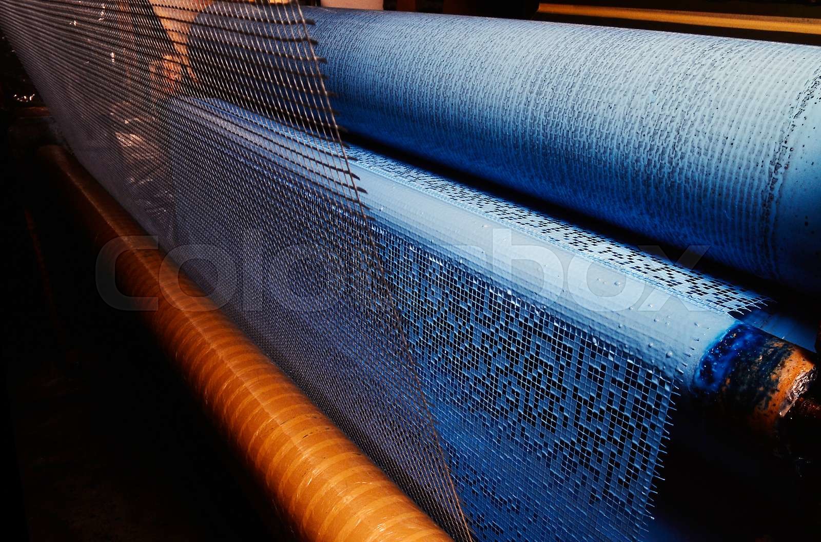 Coating grid process | Stock image | Colourbox