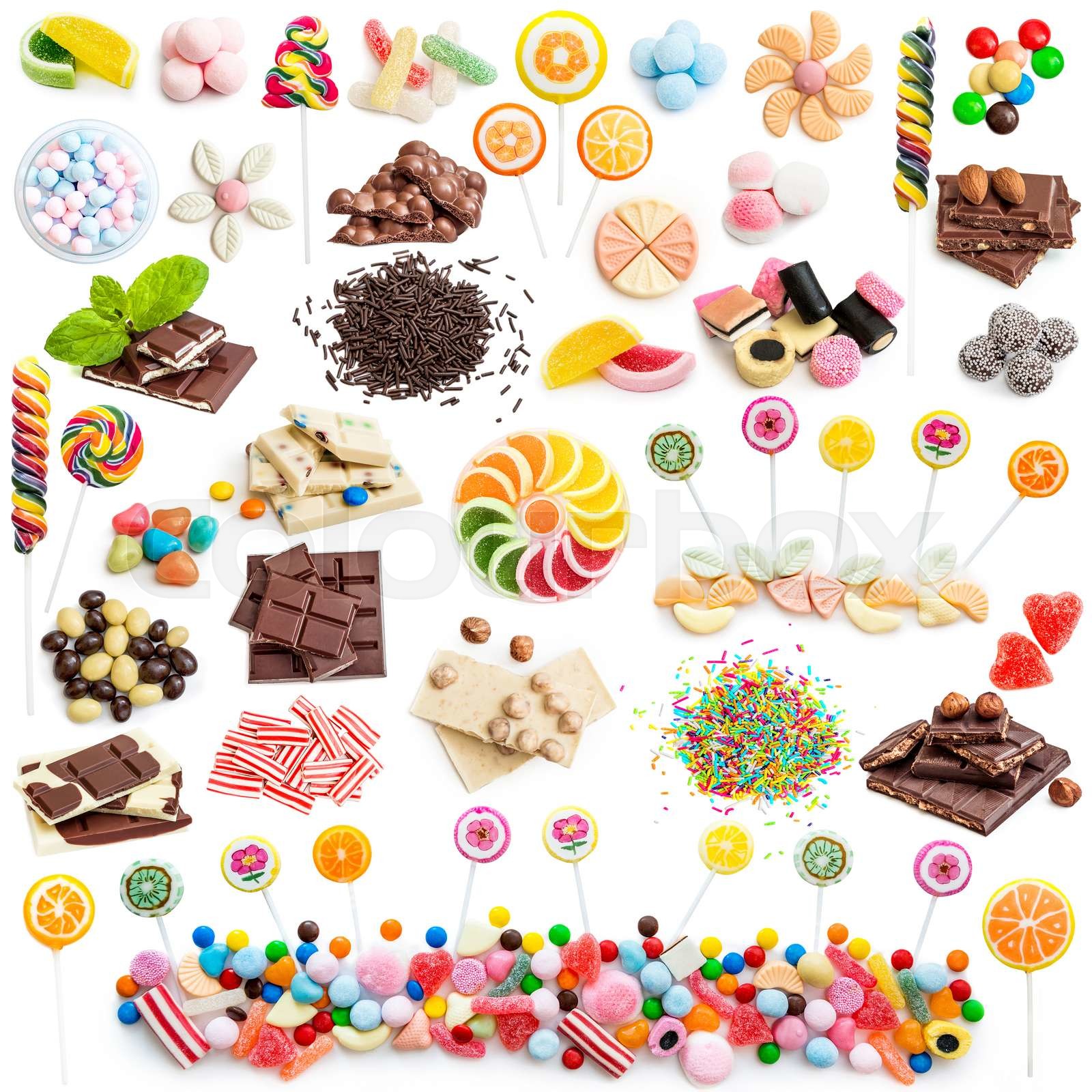 Collage sweets | Stock image | Colourbox