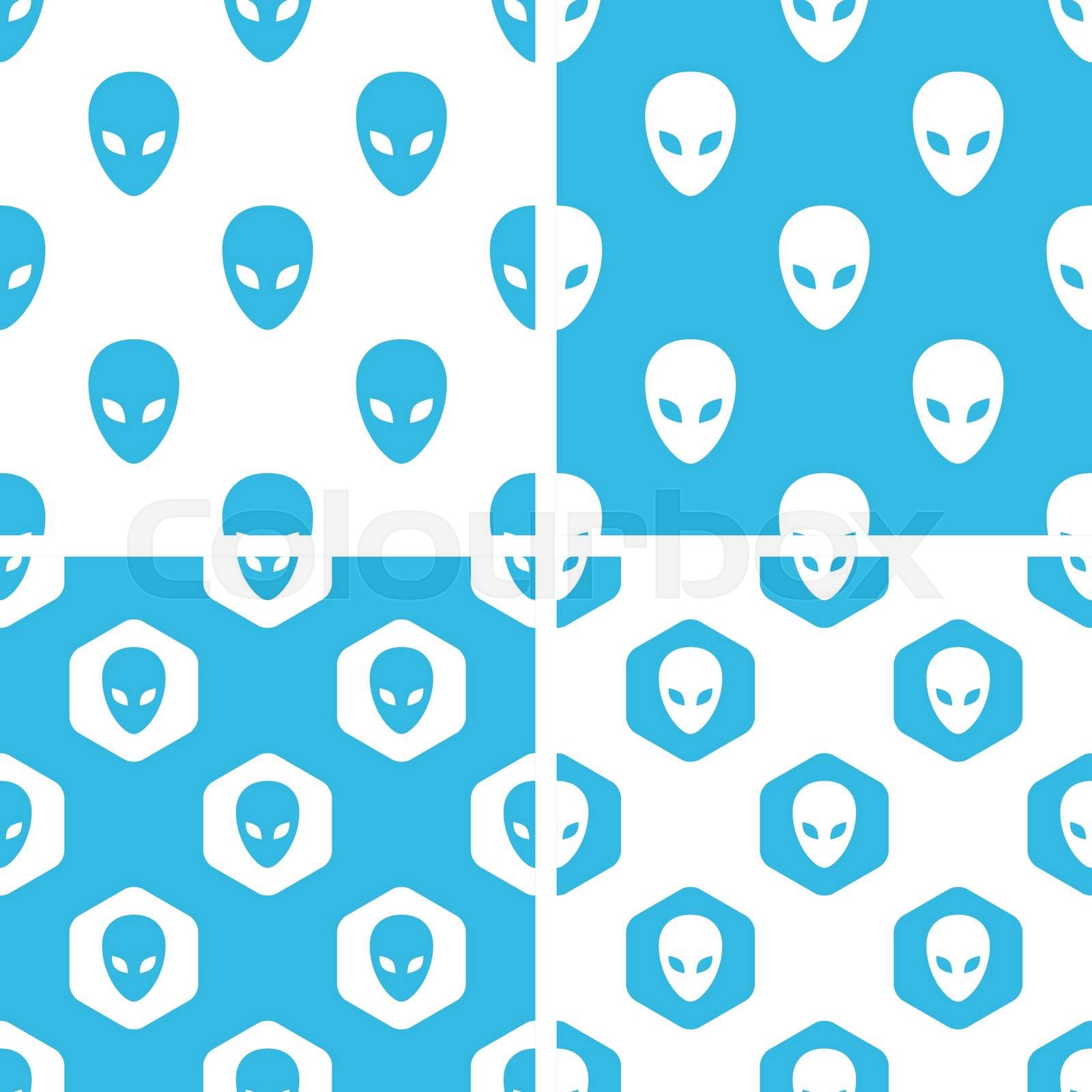 Alien patterns set | Stock vector | Colourbox