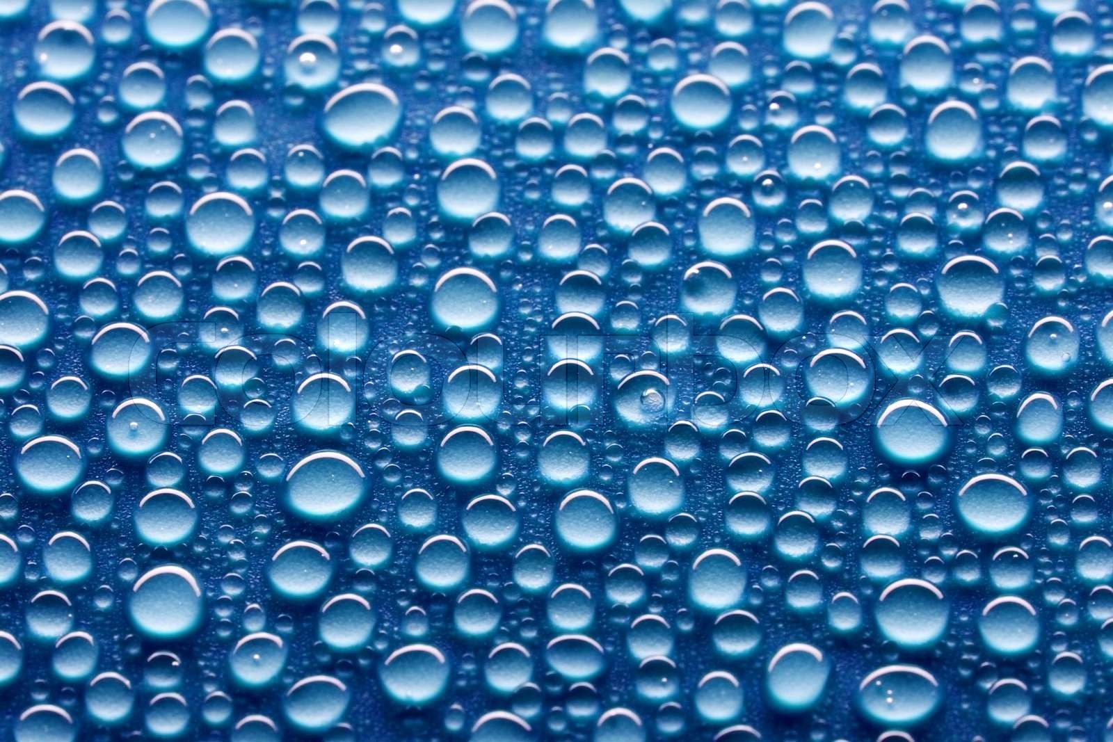 Wassertropfen auf hydrophoben Oberfläche, Nahaufnahme | Stock Bild ...