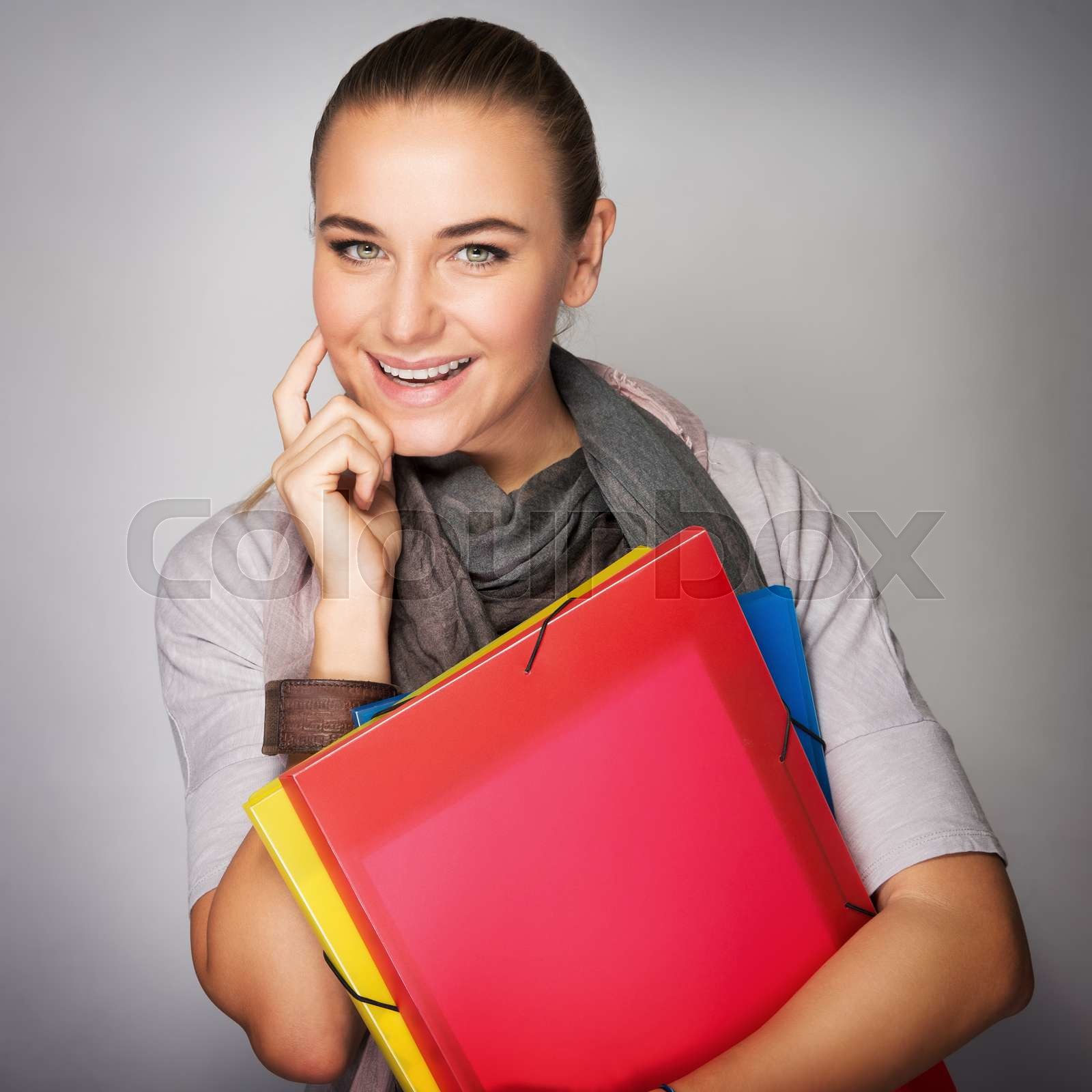 Student girl portrait | Stock image | Colourbox